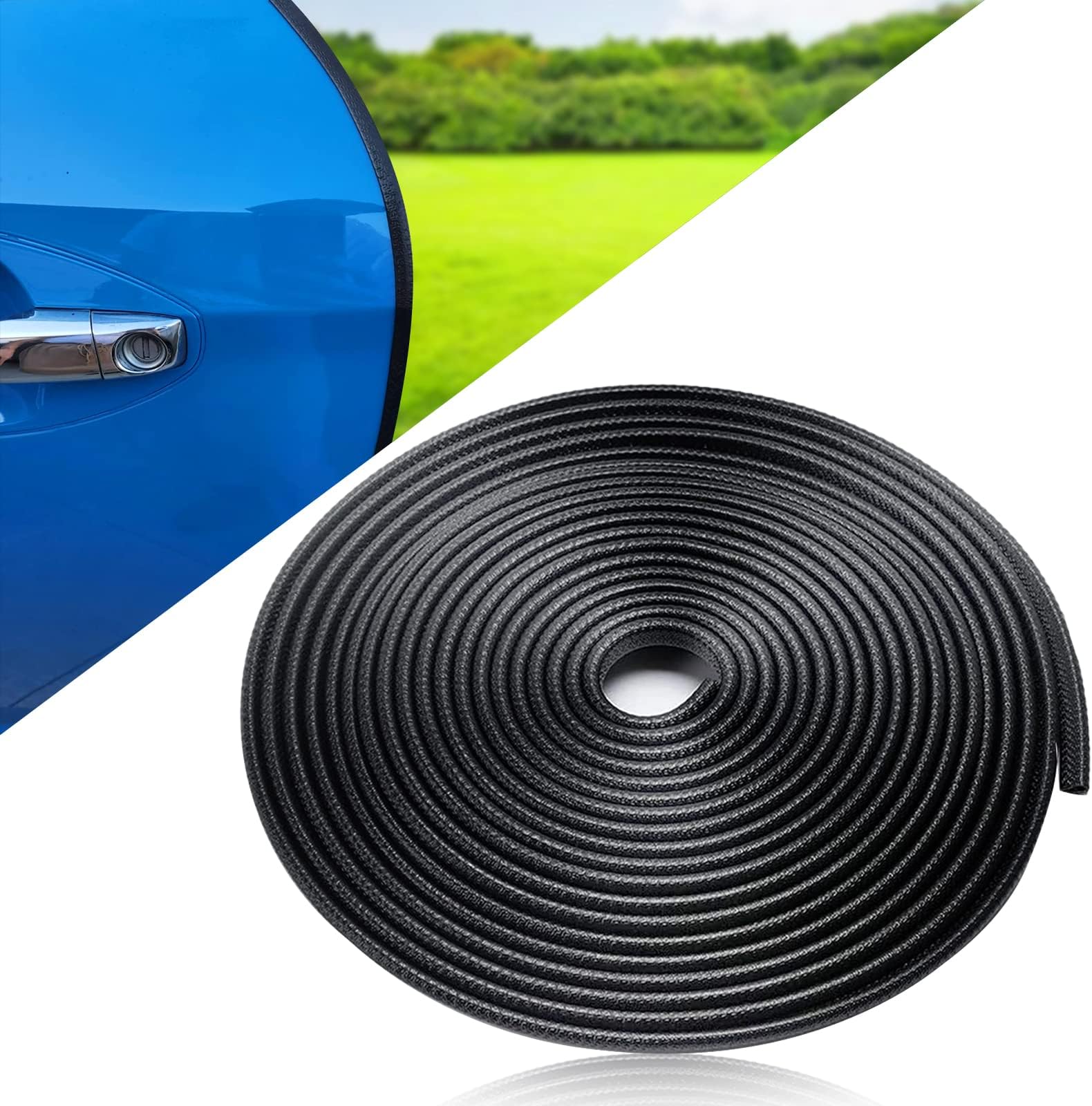 Car Door Edge Protector, Black Car Door Protectors Edge Guards Rubber ...