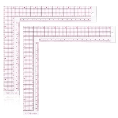 Amazon.com: Plastic Sewing Ruler L-Square Curve Ruler Clear Sewing ...