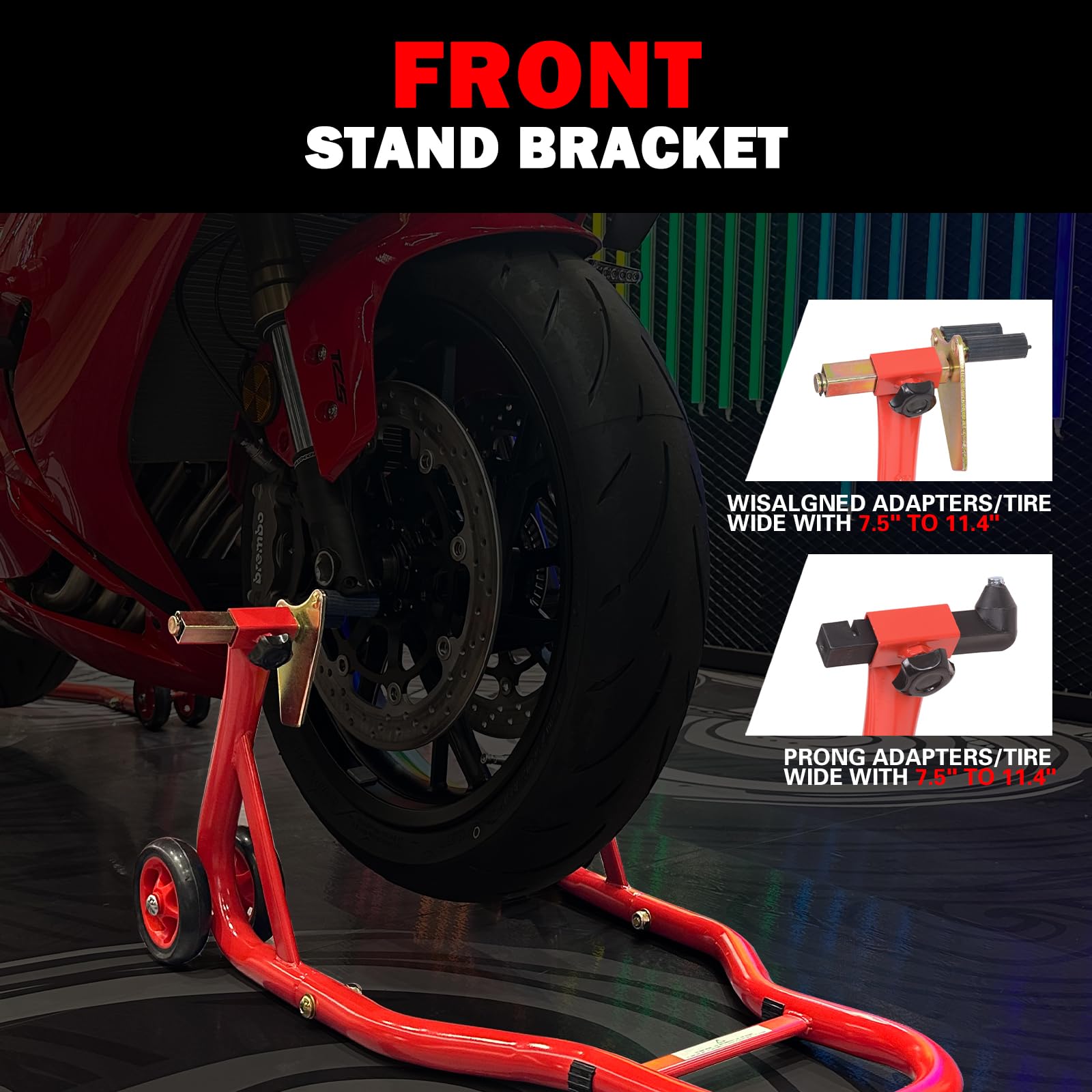Snapklik.com : Motorcycle Stands Front And Rear, Front Rear Combo Stand ...