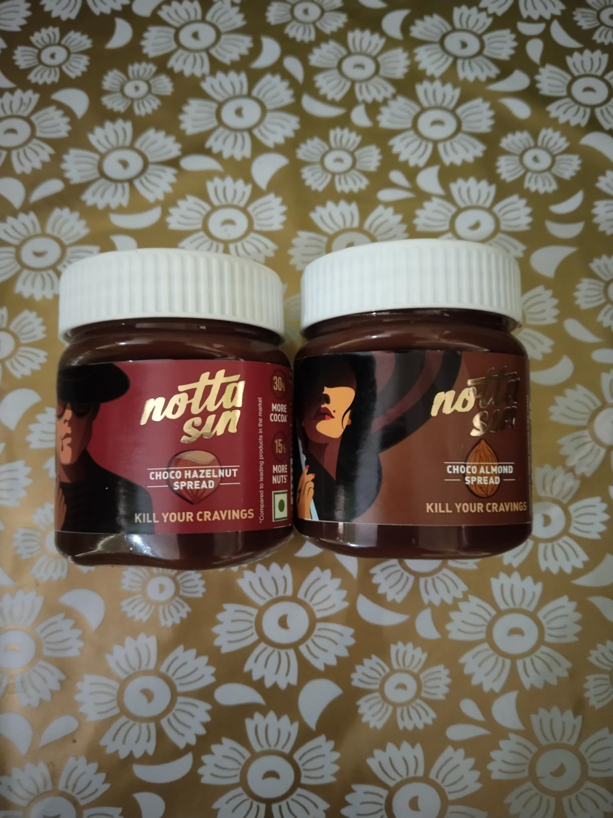 Notta Sin Duo: Choco Hazelnut & Choco Almond Spreads | No Added Sugar ...