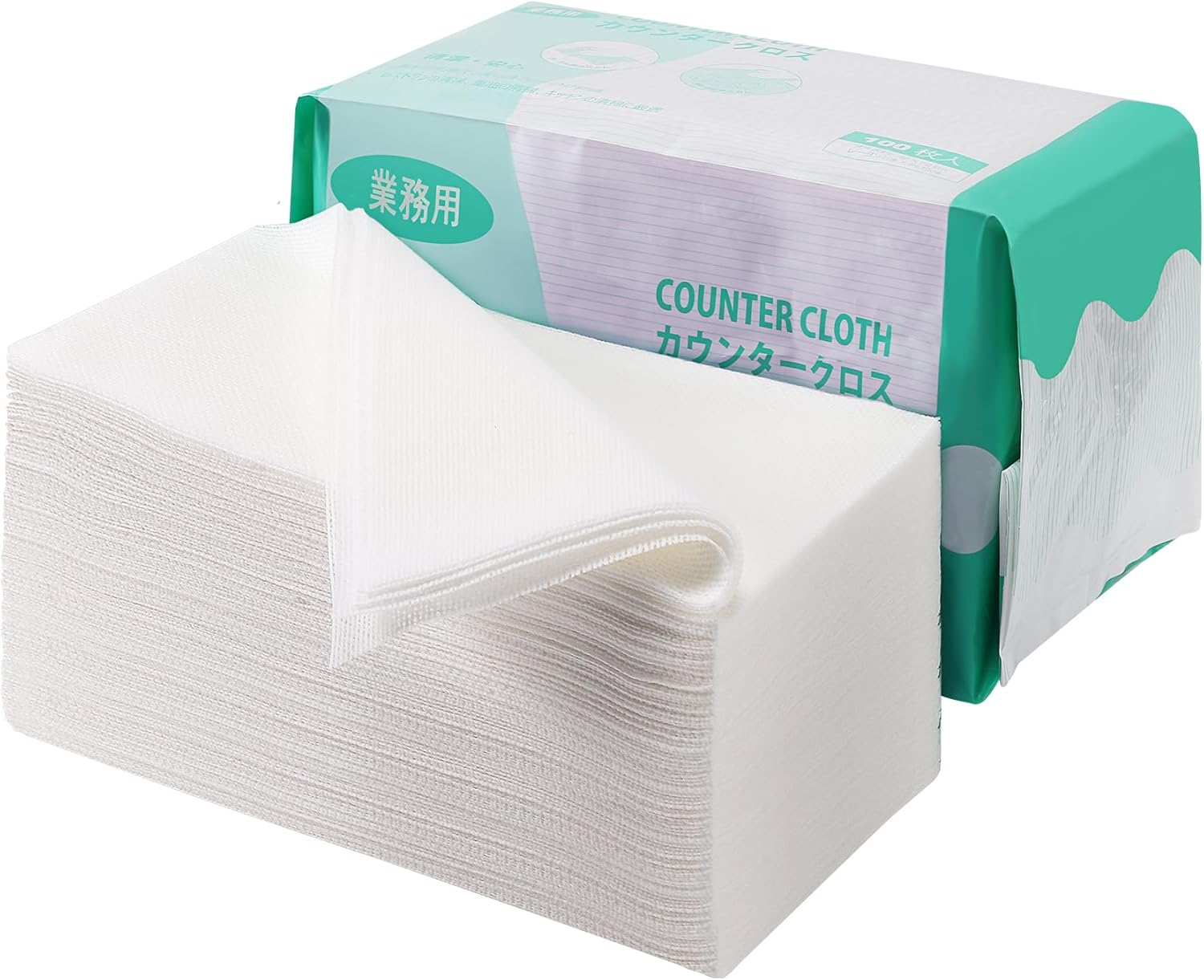Amazon.com: Jezmon Handy Cleaning Wipes -100Ct(1 Pack-White) Reusable ...