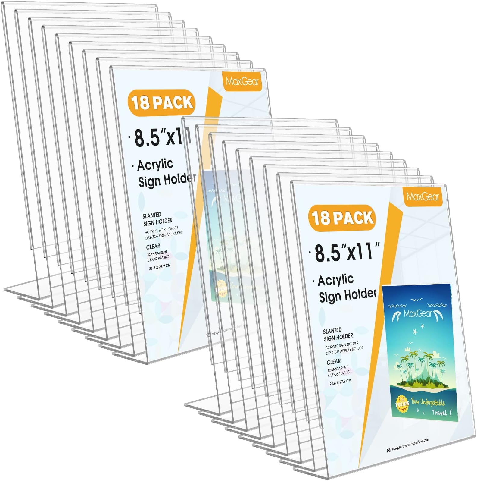 Amazon.com : Relx Acrylic Sign Holder 8.5 x 11, Acrylic Display Stand ...