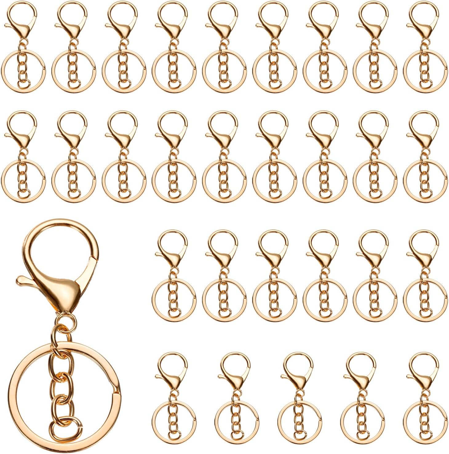 Amazon.com: uxcell Lobster Claw Clasps Keychain, 30 Pcs Lobster Claw ...