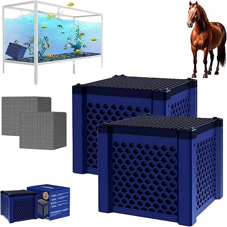 Amazon.com: 2pcs Cubic Water Trough Filter for Honeycomb Charcoal ...