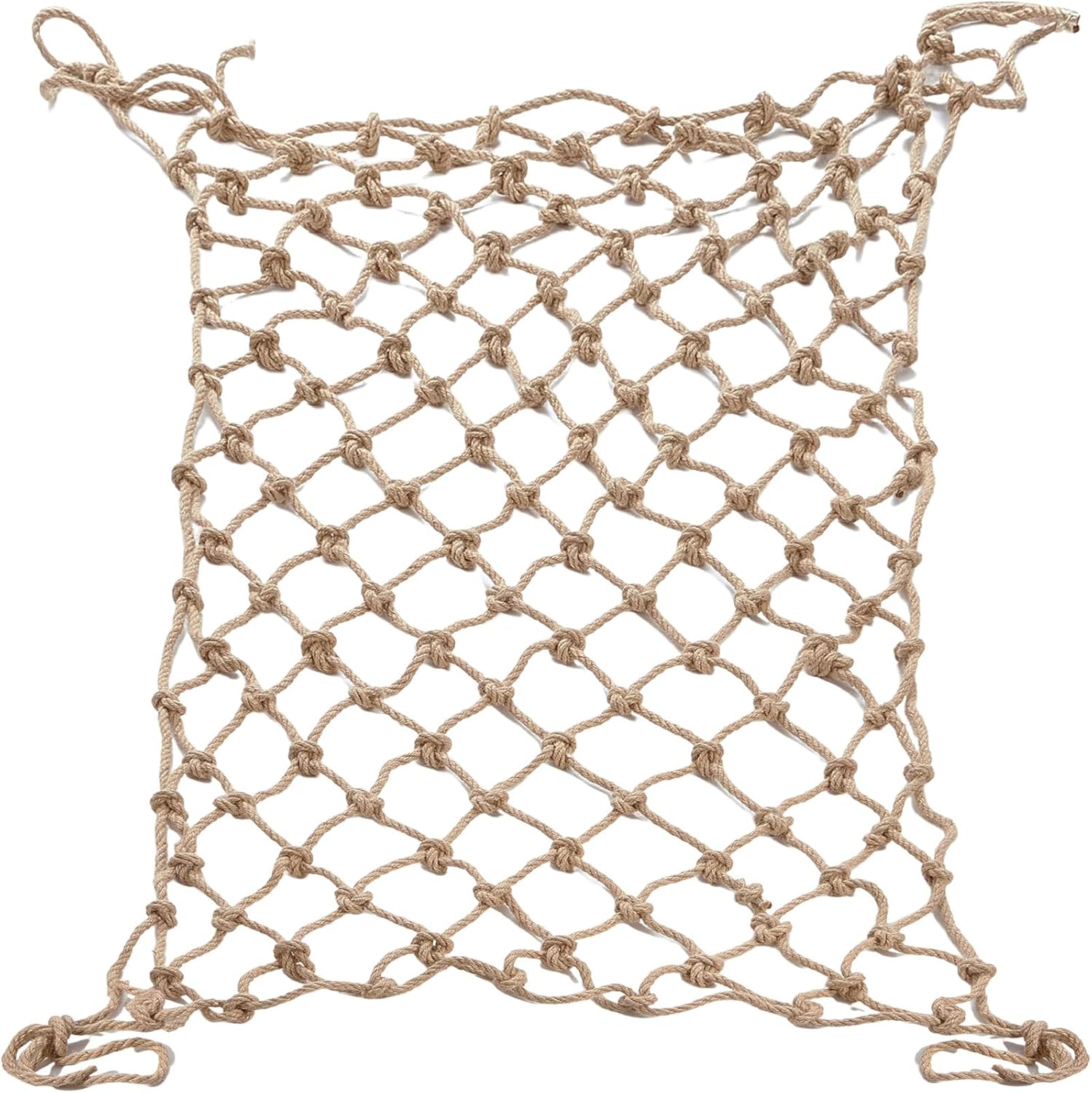 Ganggend Hemp Rope Net (4ft x 12ft) Heavy Duty Natural Jute Rope ...