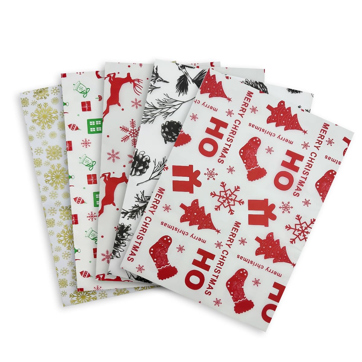 Christmas Tissue Paper for Gift Wrapping - Festive Design Tissue Paper ...