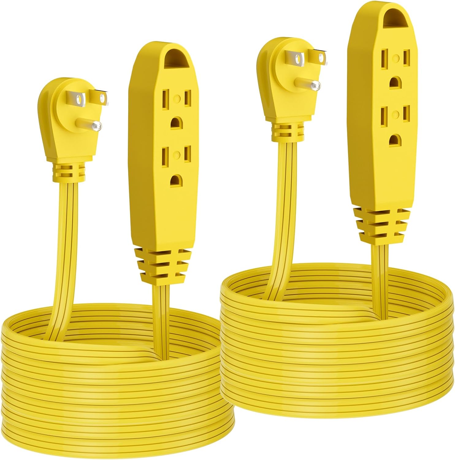 Amazon.com: K KASONIC - 6 Feet 3 Outlet Extension Cord 2 Pack - Triple ...