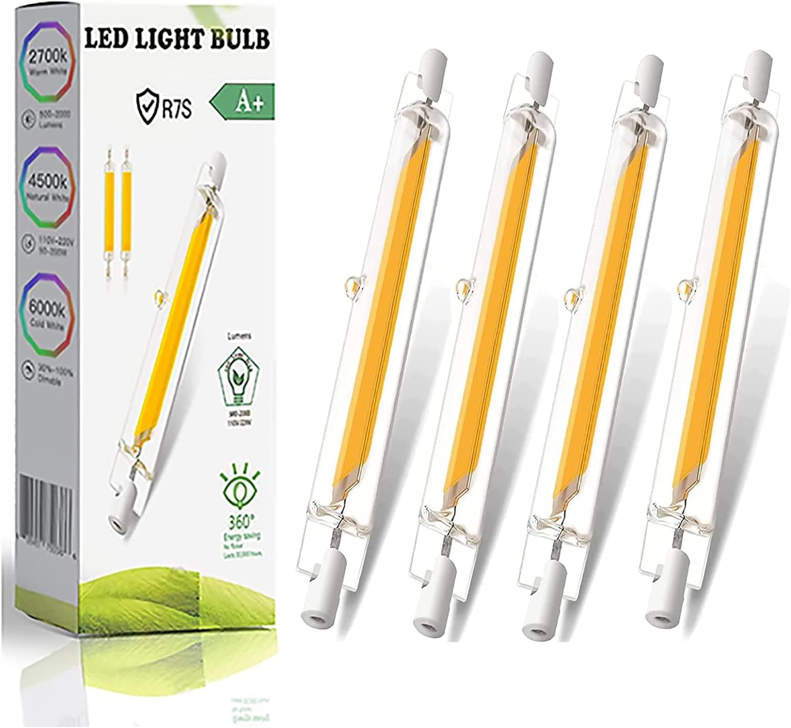 ZUCZUG R7s Bulb 118mm Led Dimmable 20w, Light Bulb Linear 10W R7S 78mm ...