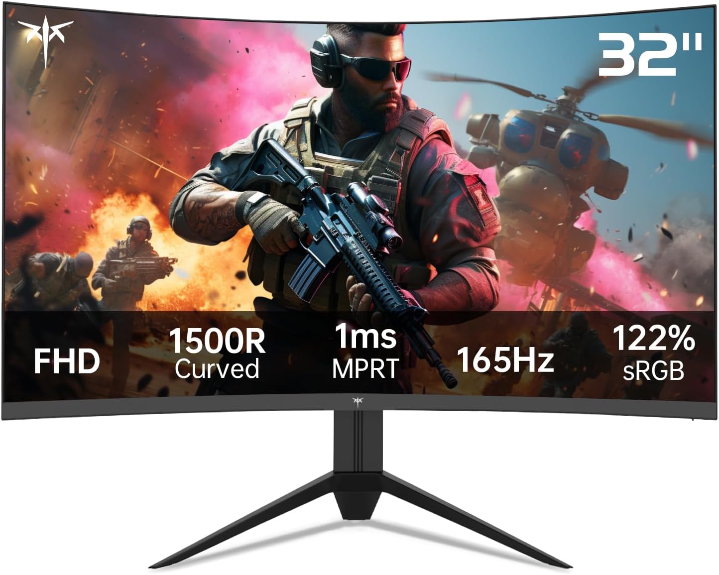 Amazon.com: ViewSonic OMNI VX3218-PC-MHD 32 Inch Curved 1080p 1ms 165Hz ...