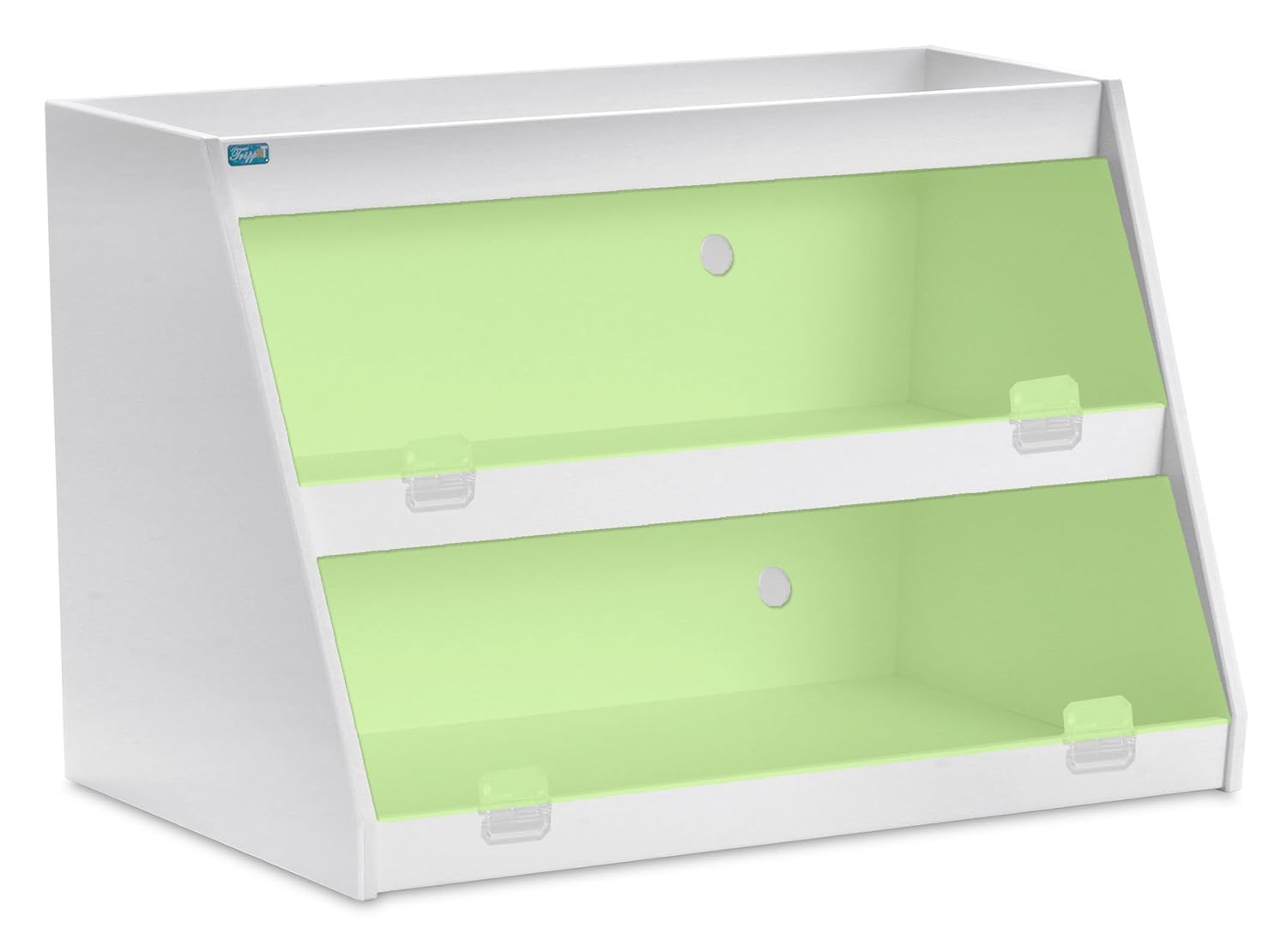 TrippNT 50832 PVC Angled Triple Safety Shelves with Green Door, 24 ...