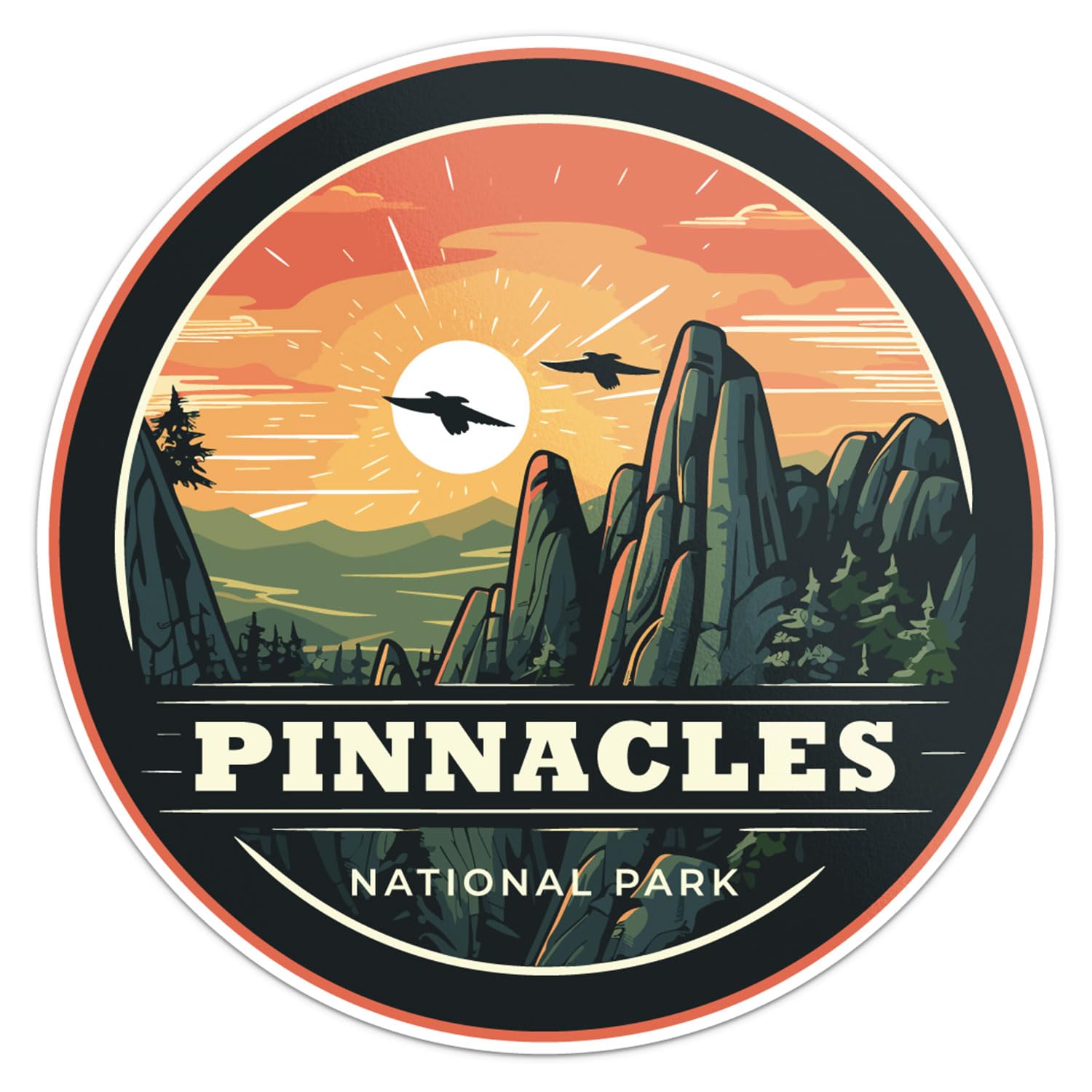 Amazon.com - Pinnacles National Park Sticker - Waterproof Vinyl Decal ...