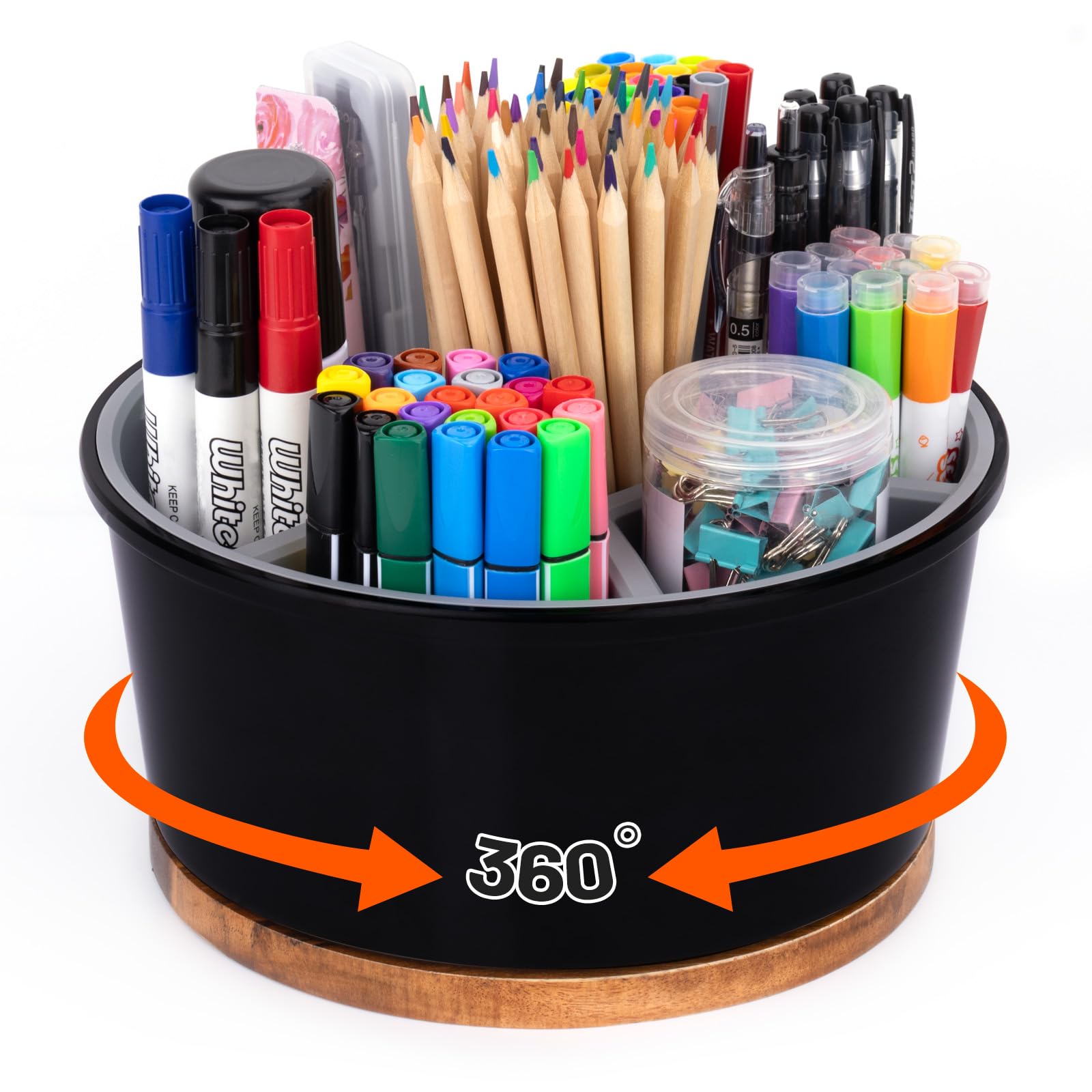 Snapklik.com : Marker Organizer For 300 Markers, 360 Rotating Art ...