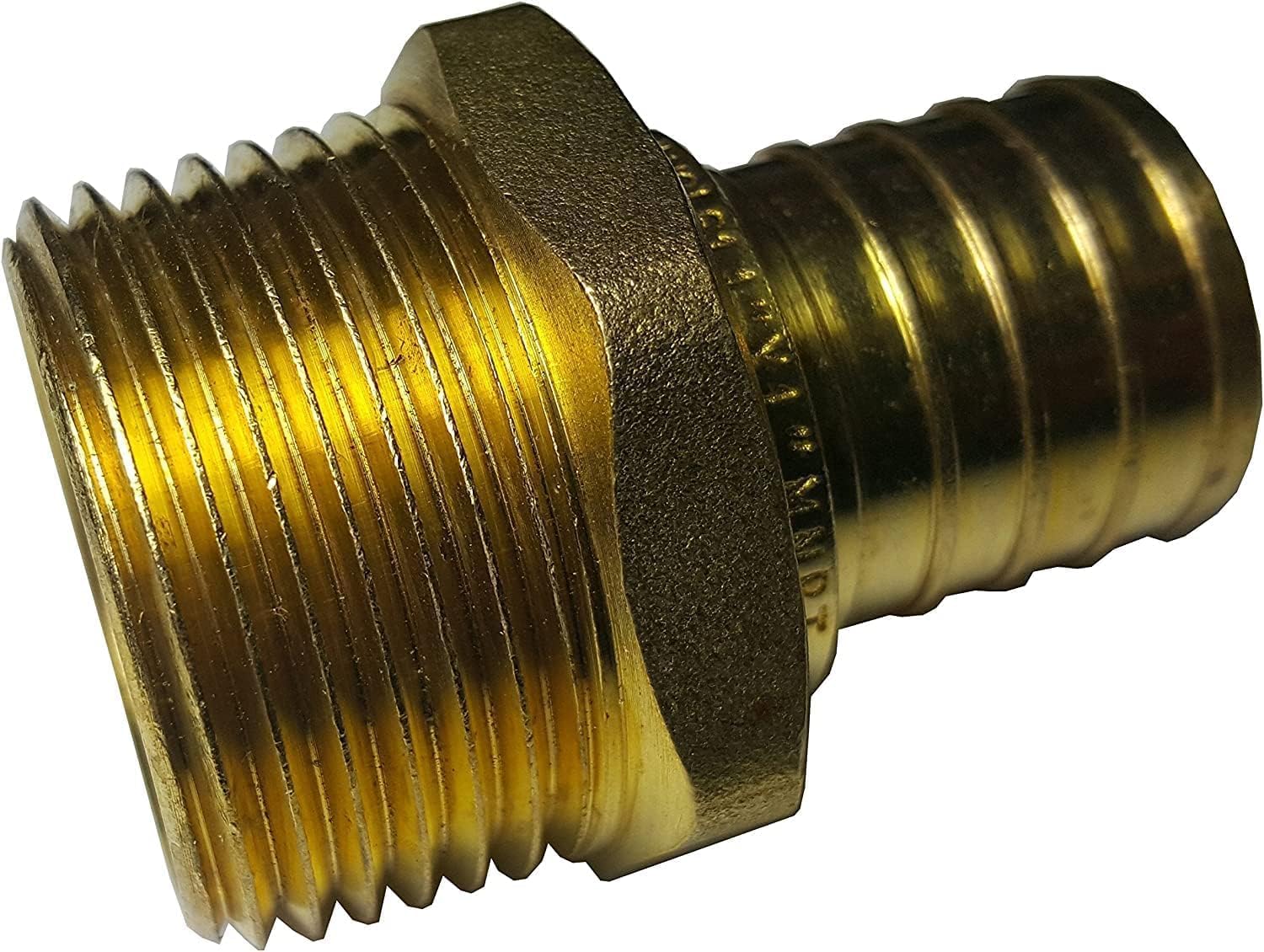 1" Pex x 1" Male NPT Adapter, Brass (1) - Amazon.com