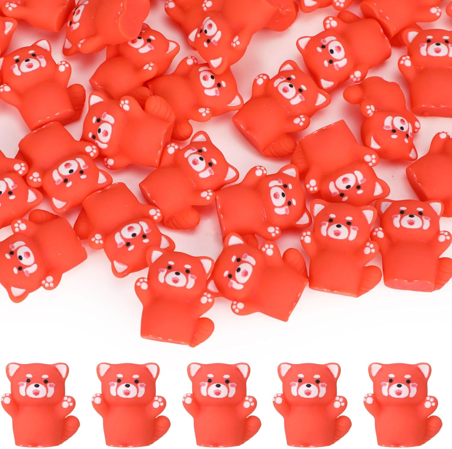 Amazon.com: Geelin 50 Pcs Mini Red Panda Figurines Tiny Resin Small ...