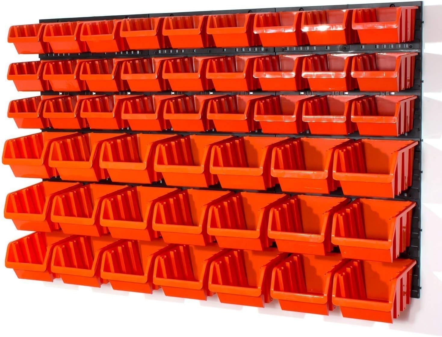 Set of 63 M size IN-Box storage bins and wall mounted louvre : Amazon ...