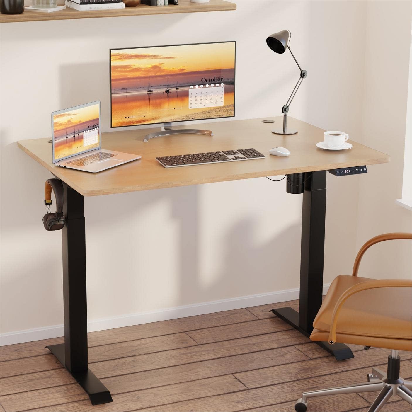 Amazon.com: Meilocar Height Adjustable Electric Standing Desk, Sit ...