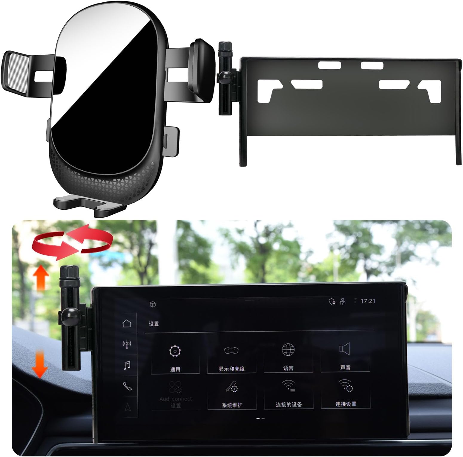 Amazon.com: Car Phone Holder for Audi A4/A5/Q5/SQ5 Auto Accessories ...