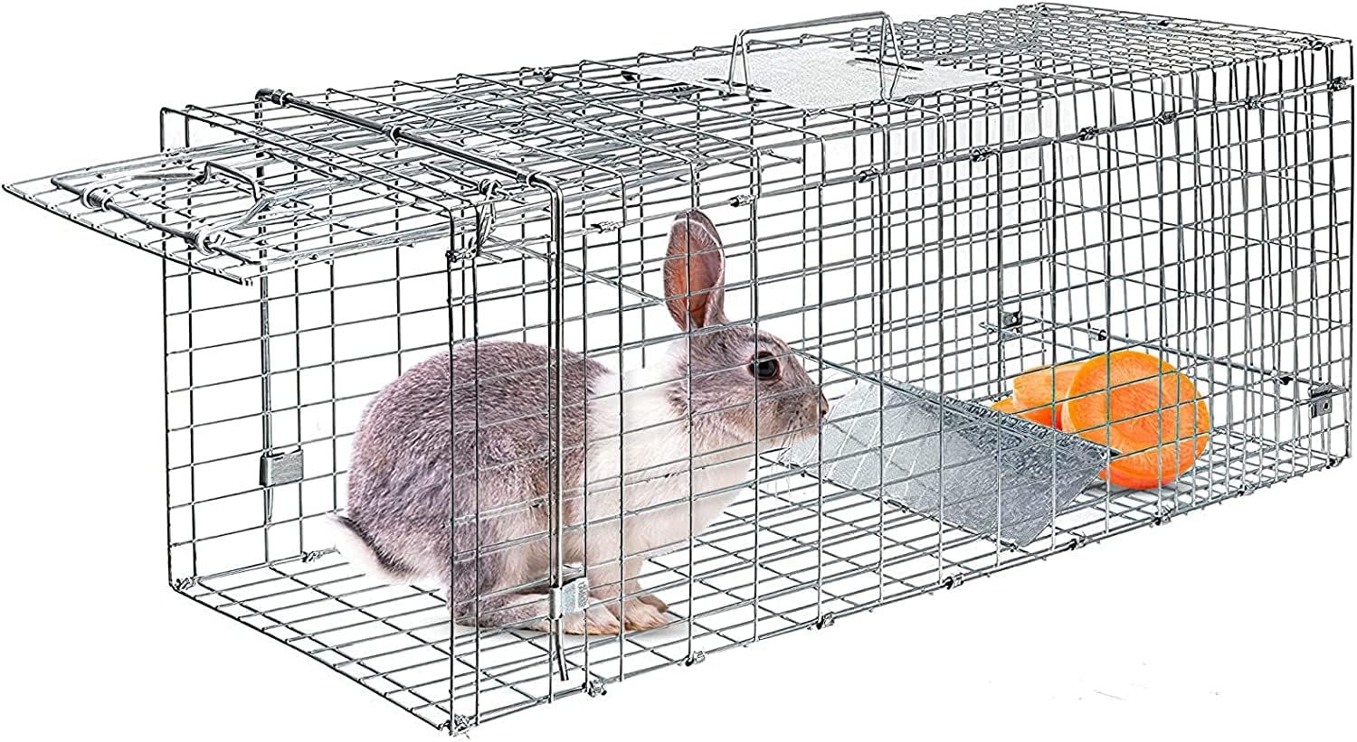 Amazon.com : Jahy2Tech Live Animal Trap Cage 24"X8"X 7.5" Cat Trap Cage ...