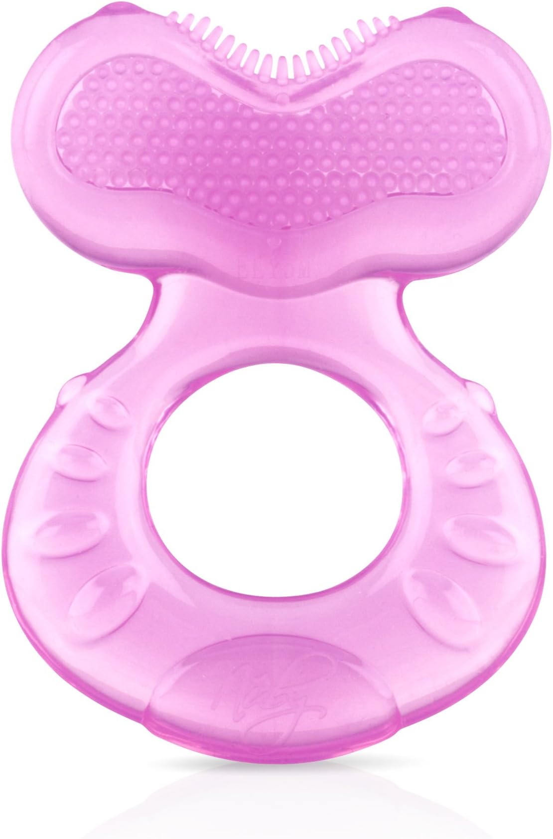 Amazon.com : Nuby Silicone Teethe-EEZ Teether with Bristles Includes ...