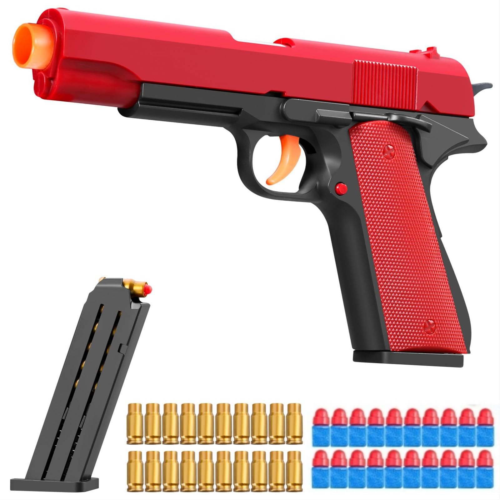 Amazon.com: YUCCKYOU Manual Shell ejecting Pistol Soft Bullet Pellet ...