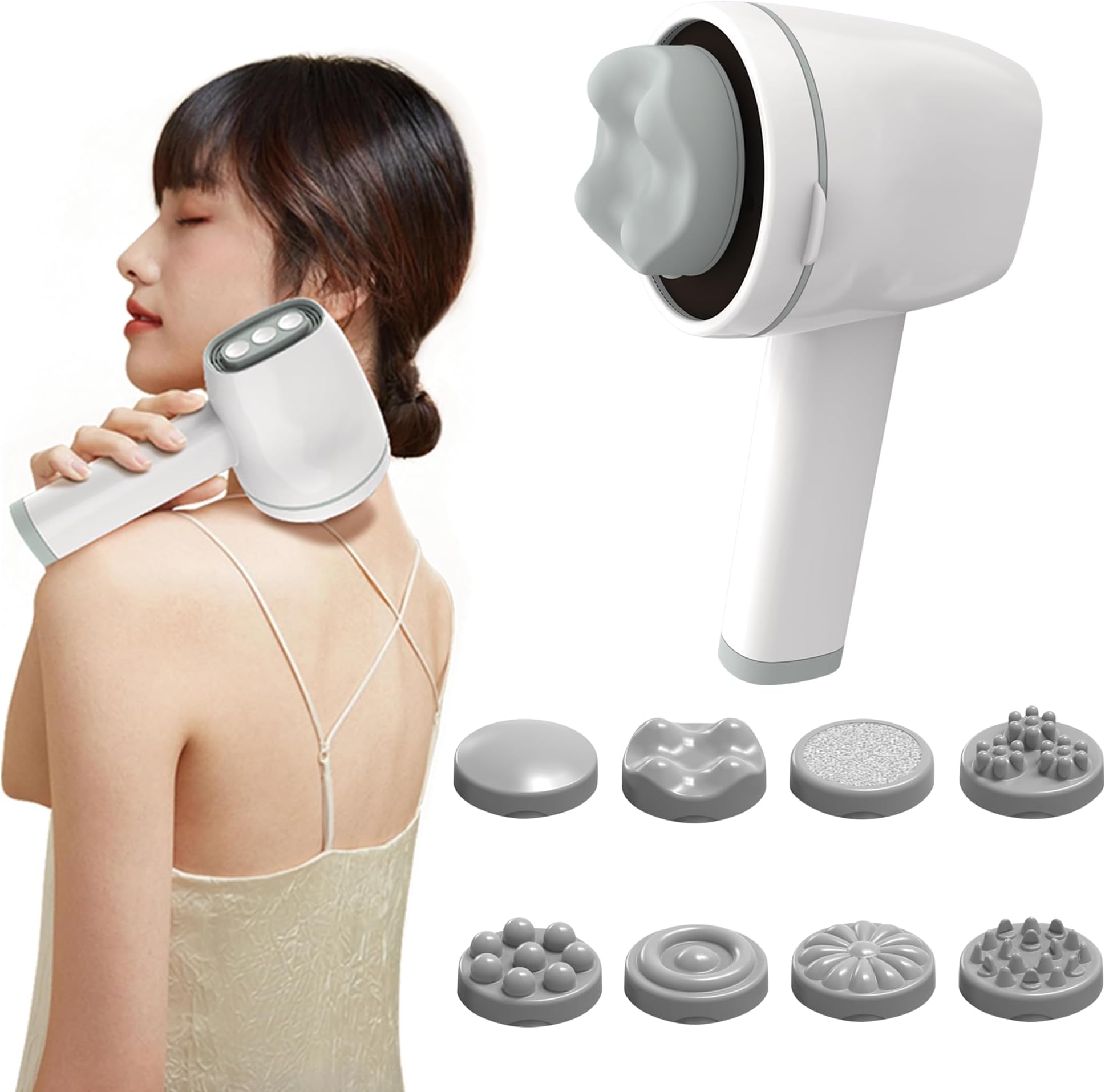 Amazon | スライヴ Chopper チョッパー 「心地よい振動で手軽にマッサージ」 ハンディマッサージャー MD-8302 ホワイト 管理医療機器 | THRIVE(スライヴ ...