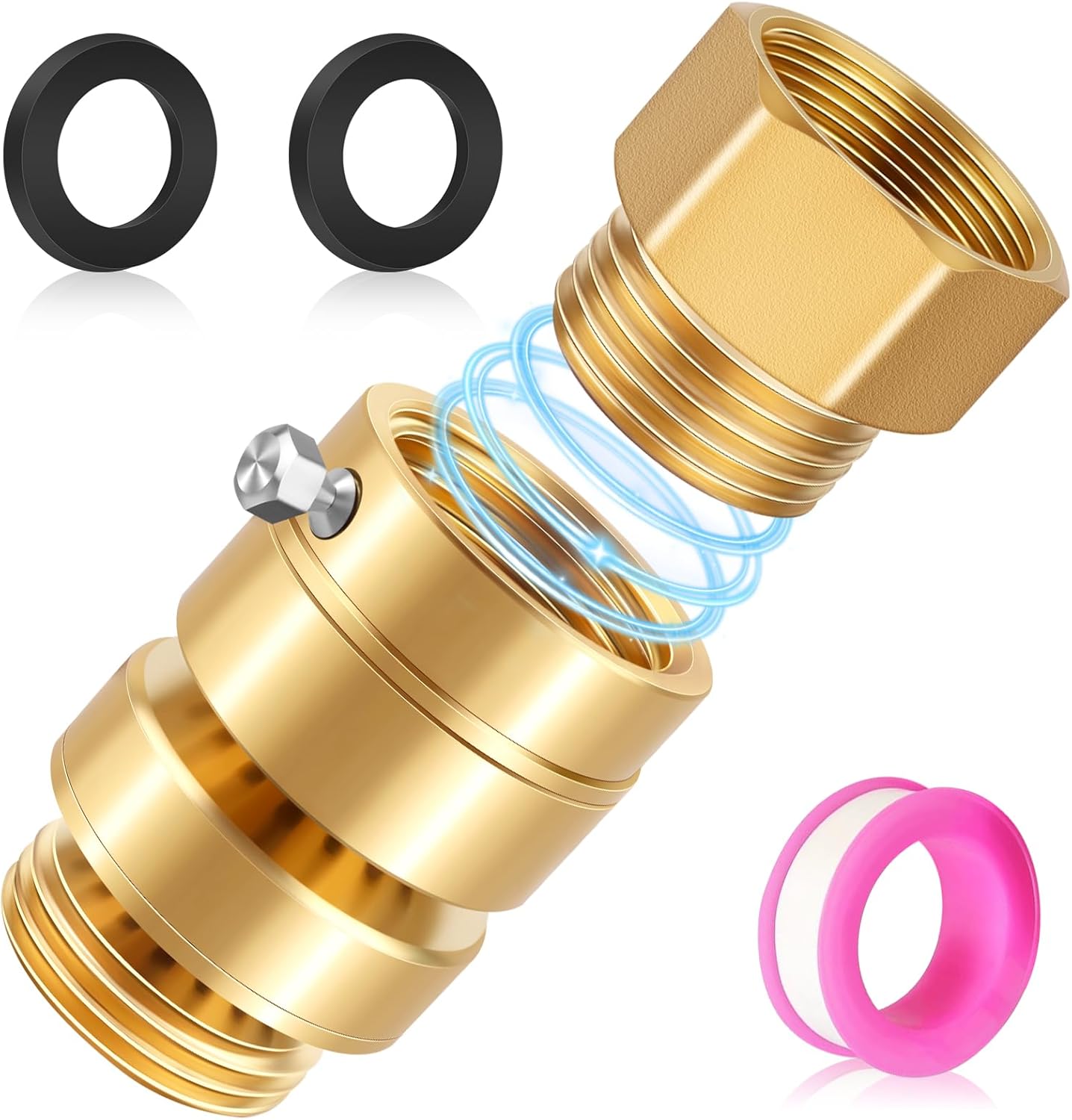 Boltigen Self Draining Vacuum Breaker, No Lead Brass 3/4" GHT Hose Bib ...