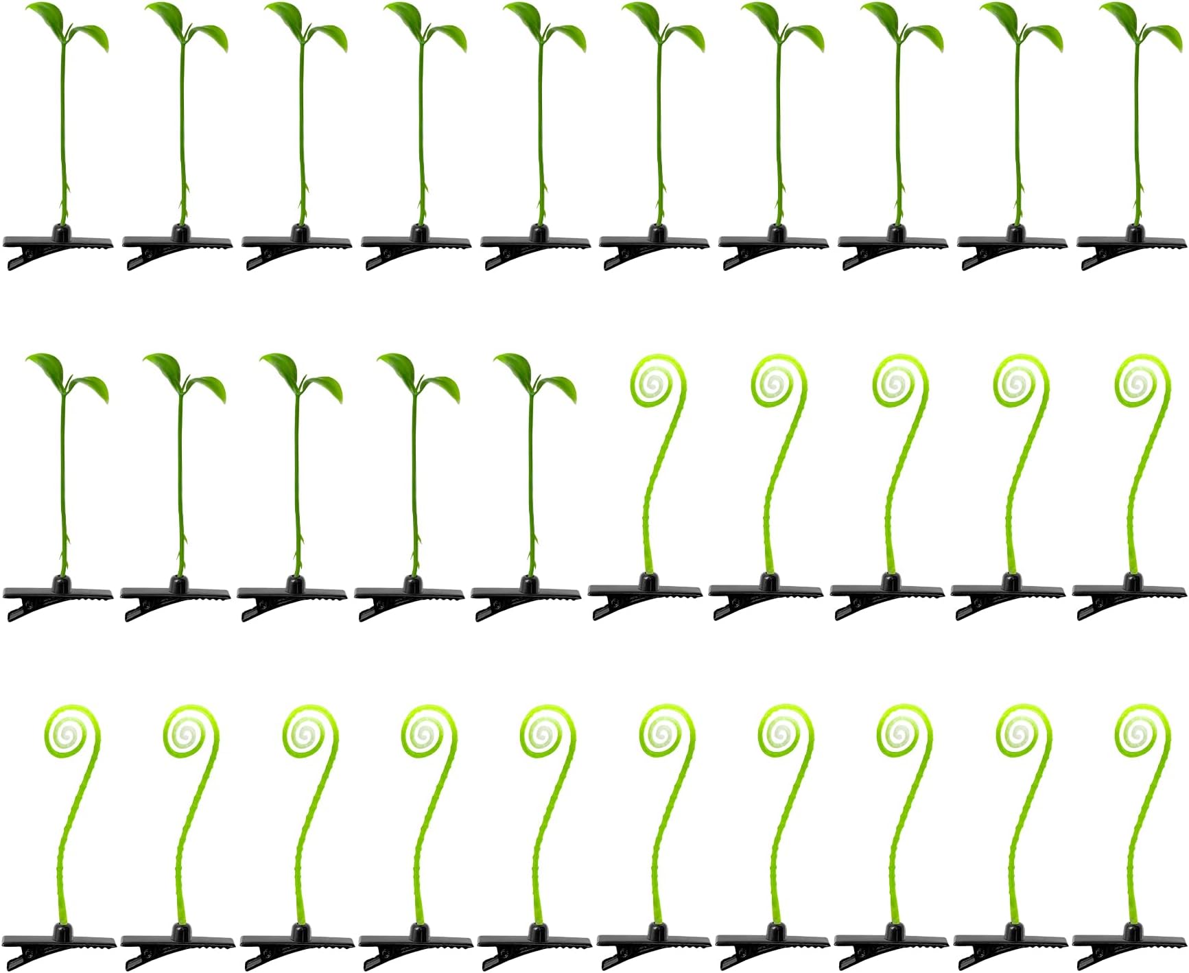 Amazon.com : 20-Piece Bean Sprout Hair Clips Set | Cute Plant Hairpins ...