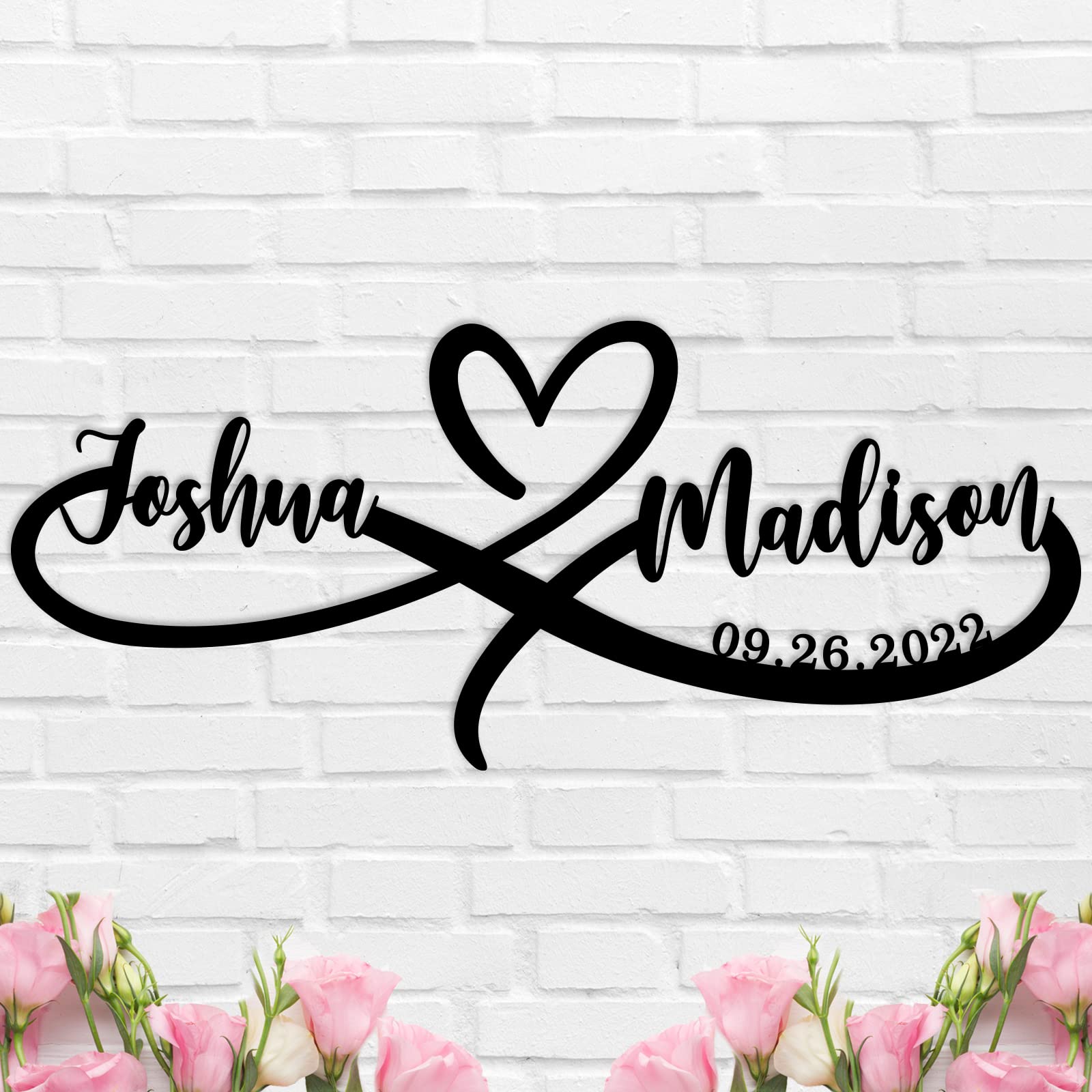 Amazon.com: Personalized Infinity Metal Sign, Infinity Sign Wall Decor ...