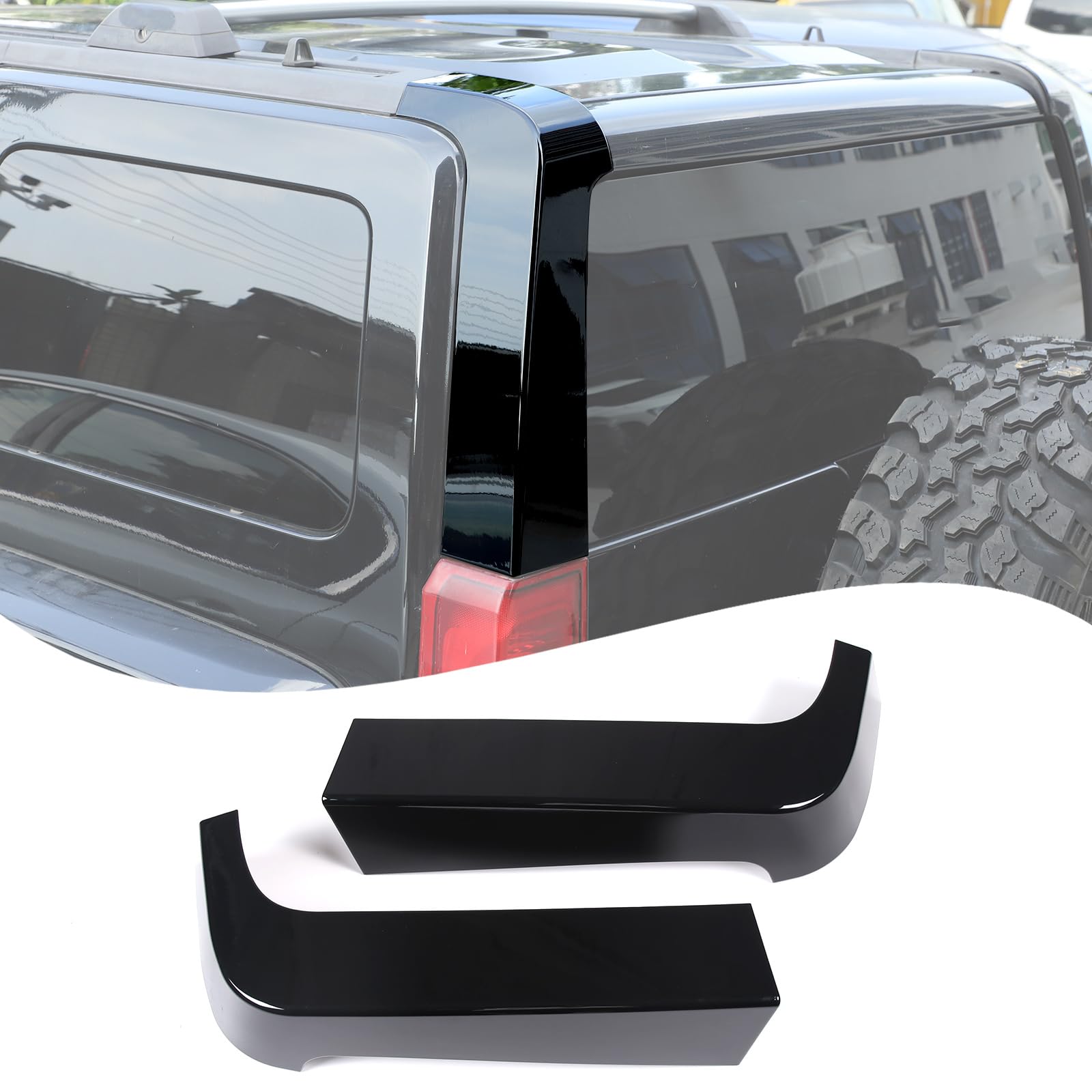 Amazon.com: Lcojicep D Pillar Trim Cover Compatible with Hummer H3 2005 ...