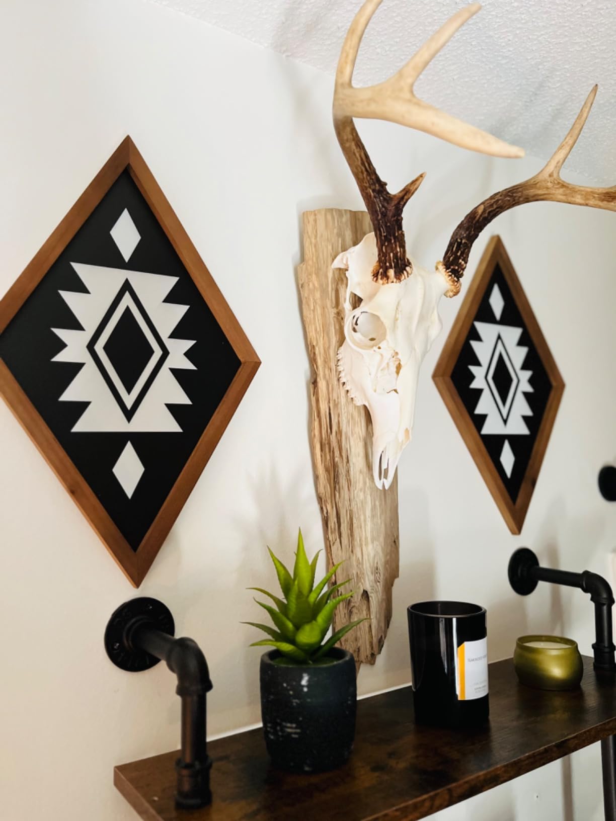 Amazon.com: flangairy Aztec Wall Decor, Wood Western Wall Art ...