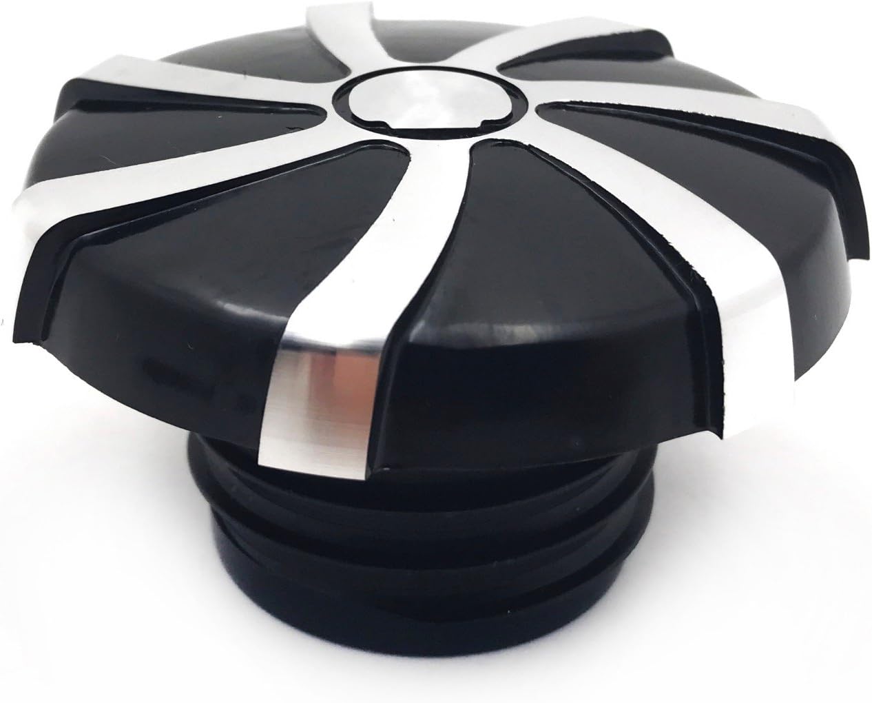 Amazon.com: HONGK- Chrome Flame Gas Cap Vented Fuel Cap Compatible with ...