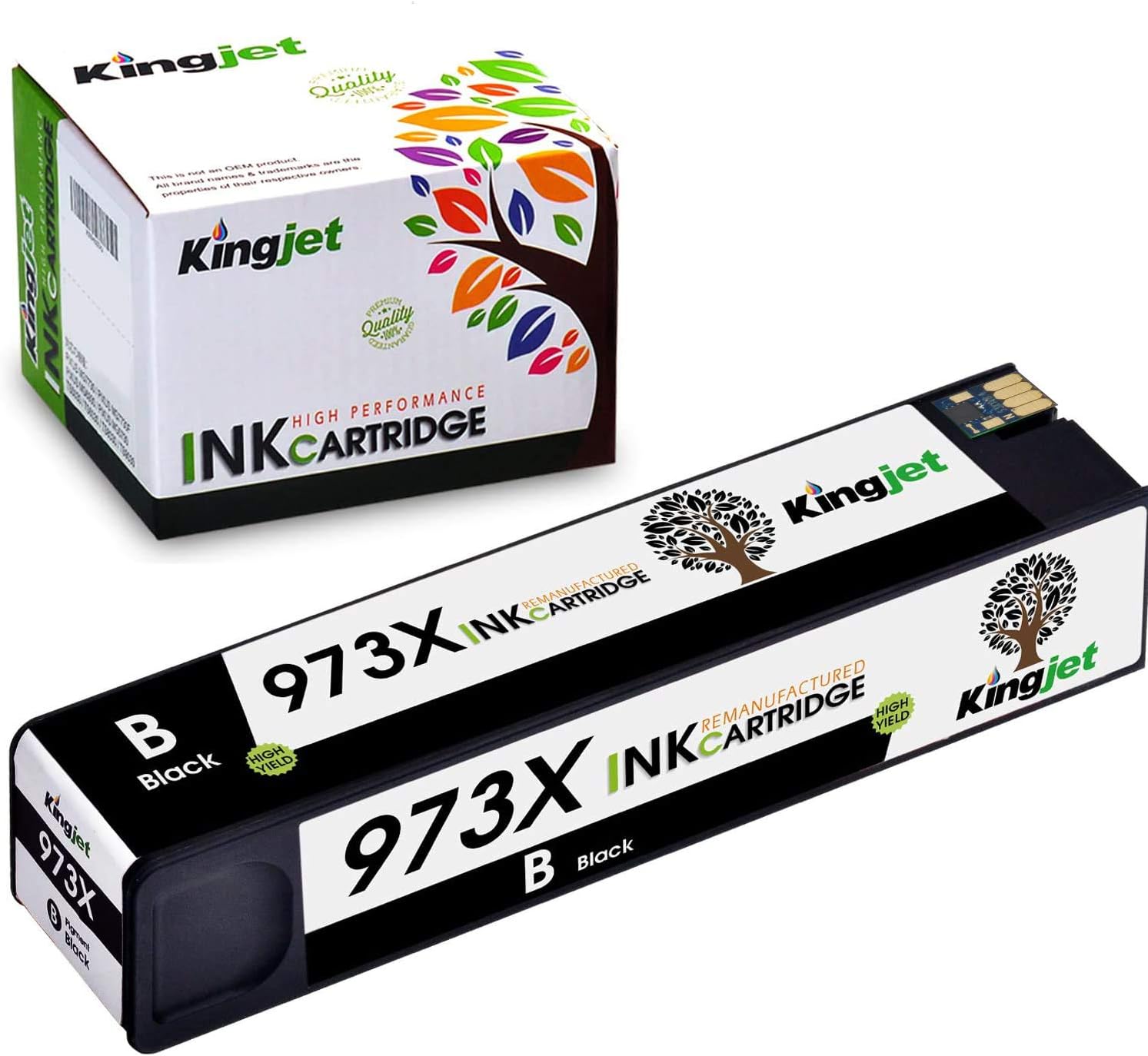 KINGJET 973X Cartouches d'encre Noir pour HP 973X HP 973 pour HP ...
