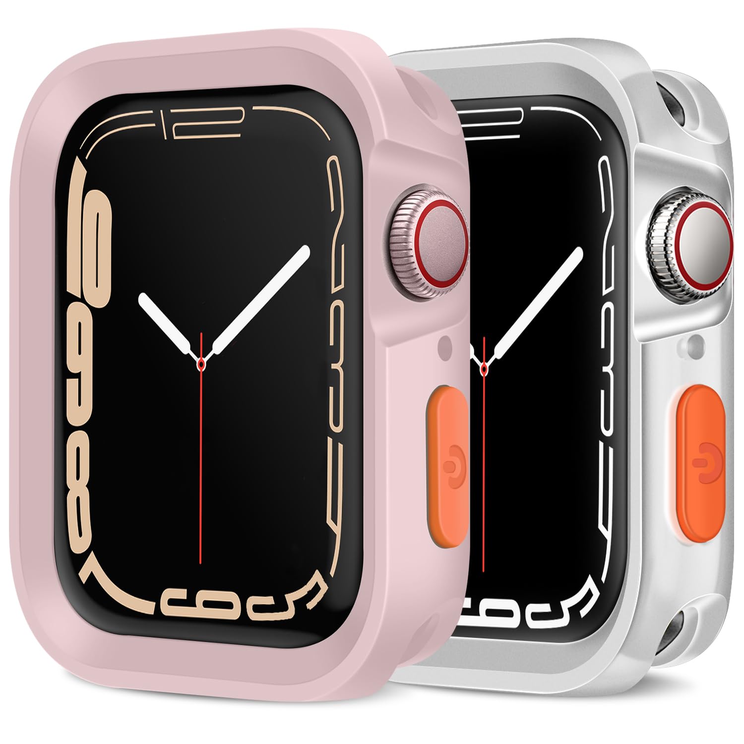 Amazon.com: Amizee 2 Pack Rugged Case Compatible with Apple Watch Case ...