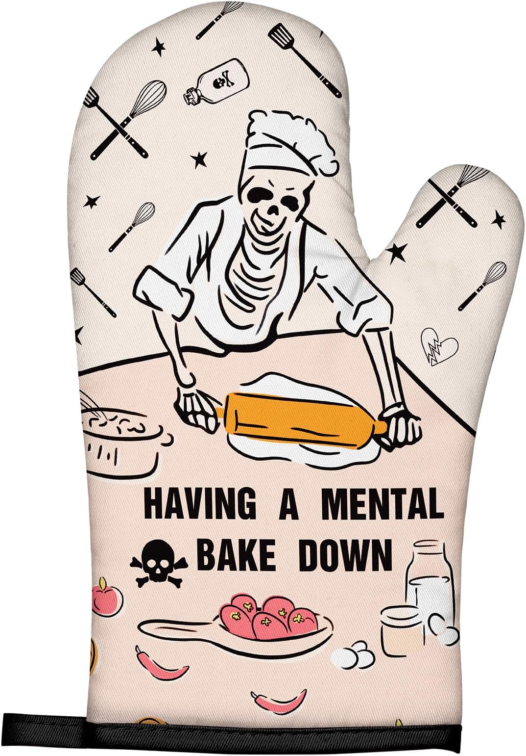 Amazon.com: Blue Q Oven Mitts, Made from Scratch, 1 Pack : Home & Kitchen