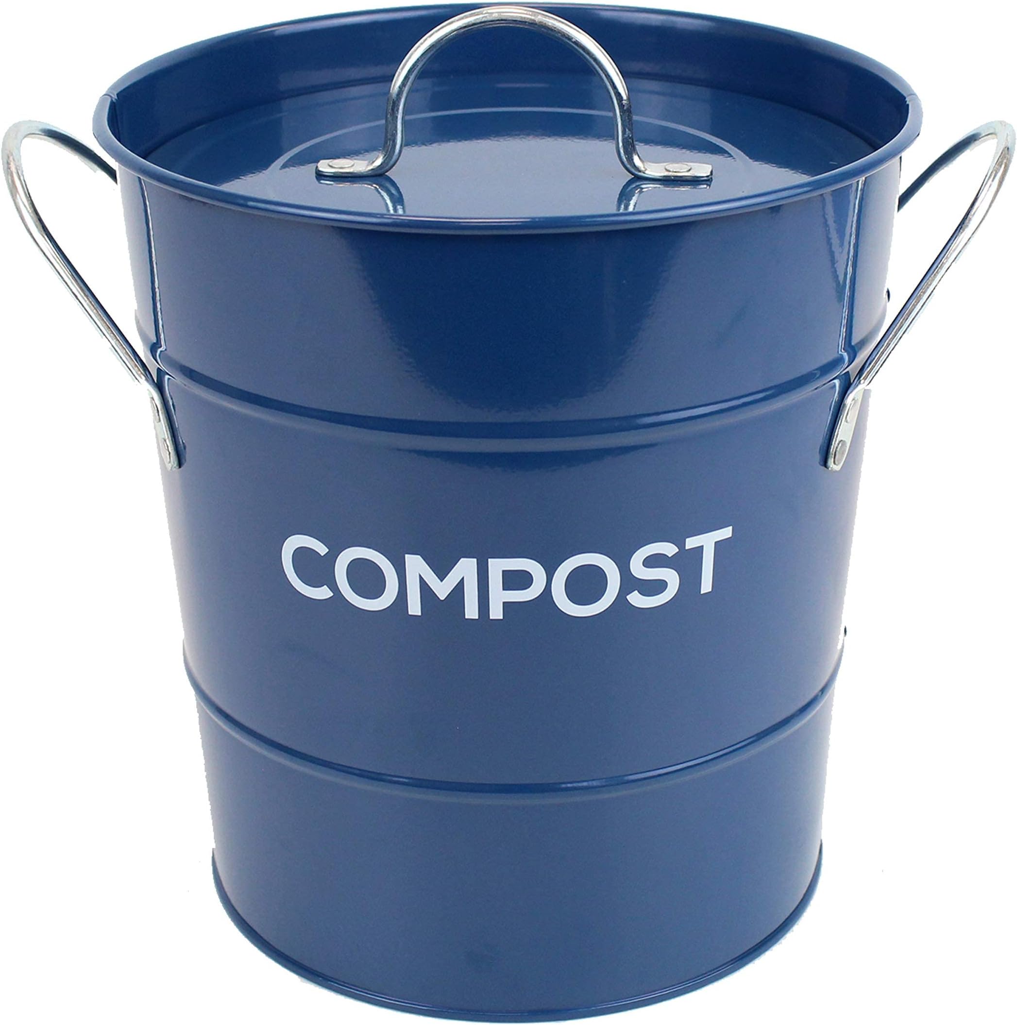 Terracotta Ceramic Kitchen Compost Caddy (Oyster White) & 1 pack of 2 ...