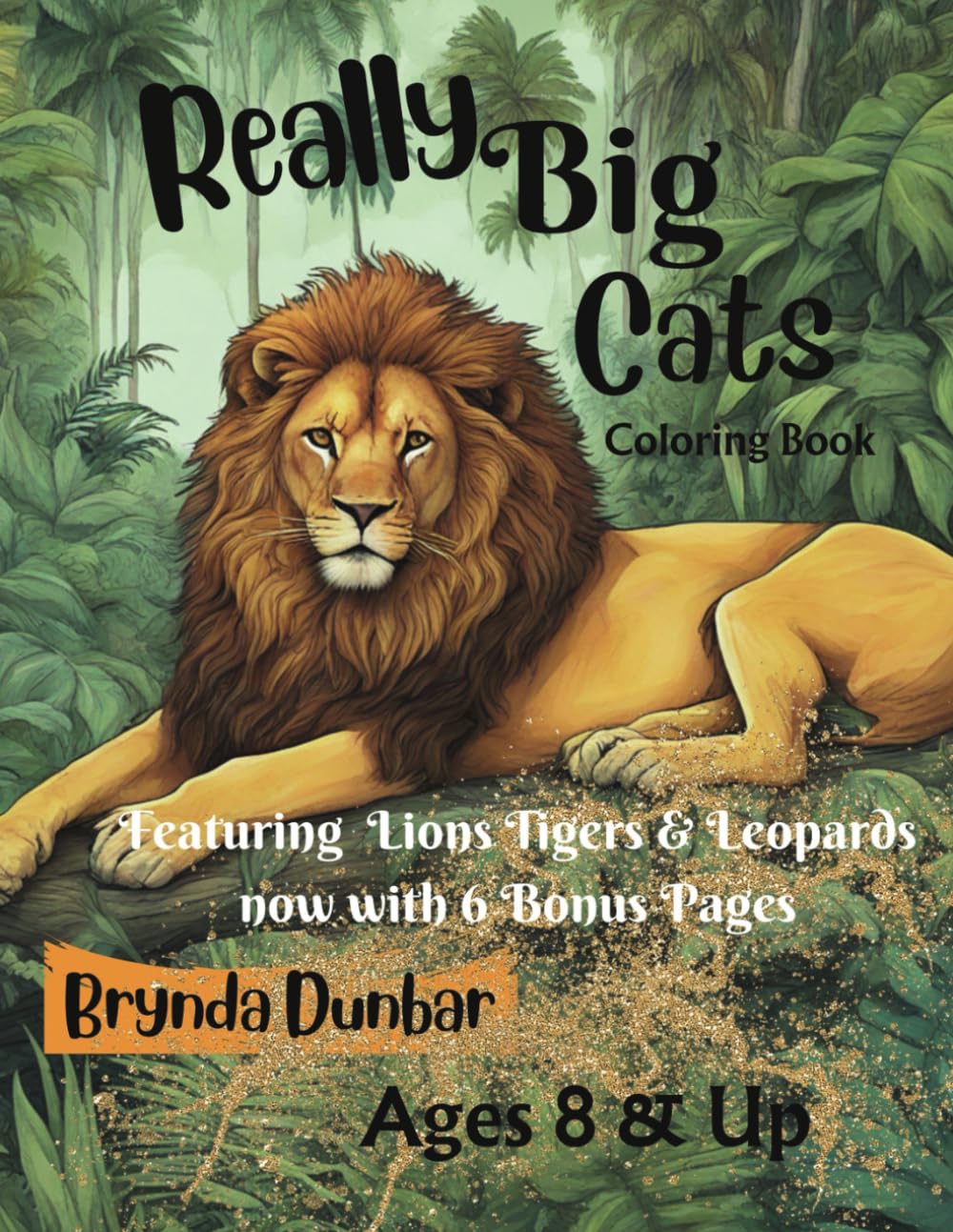 Amazon.com: Really Big Cats Coloring Book: Lions Tigers & Leopards ...