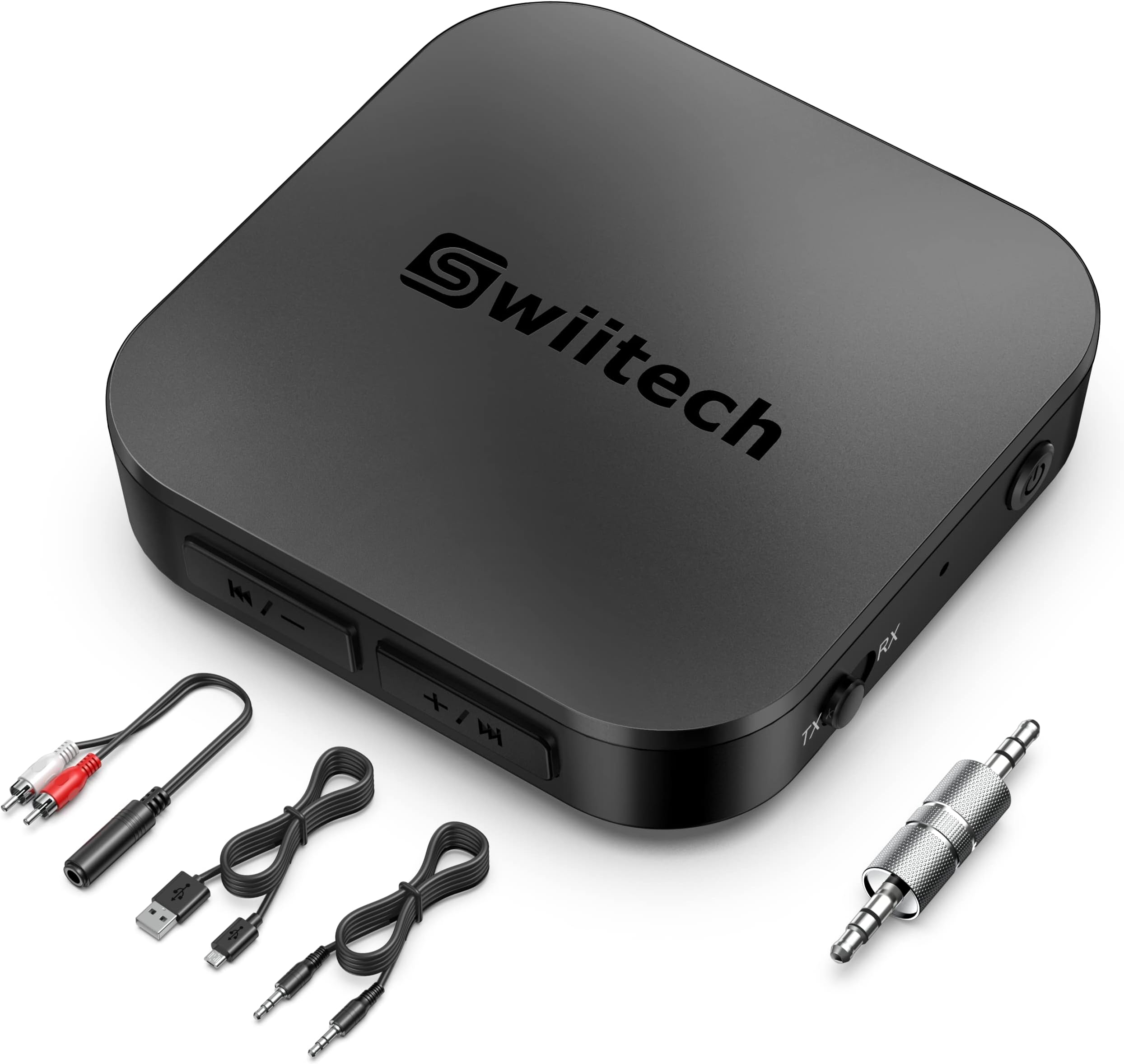Swiitech Bluetooth Transmitter Receiver, 2-in-1 Bluetooth AUX Adapter ...