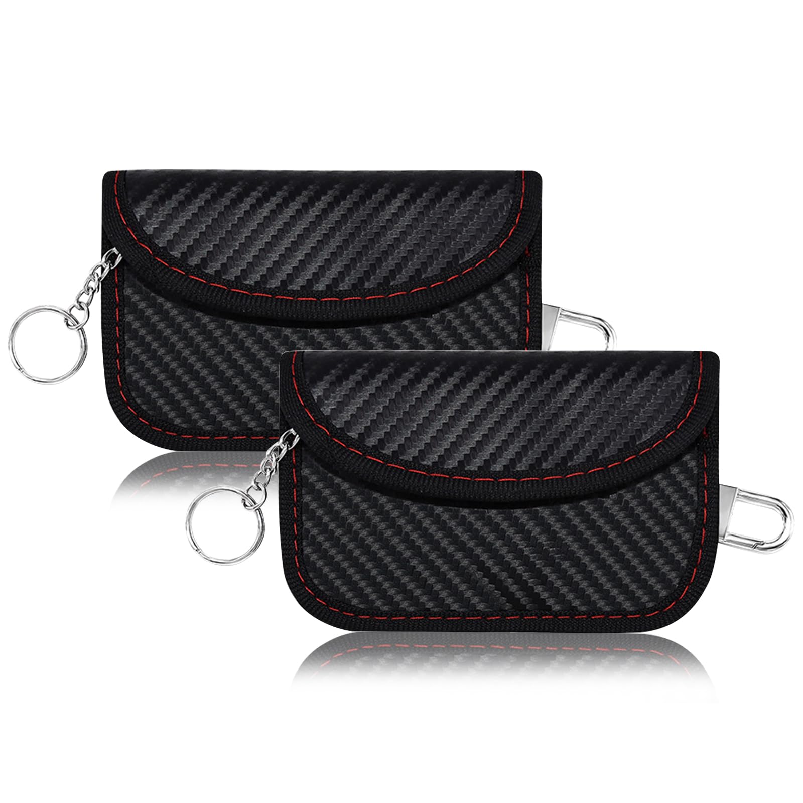 Faraday Pouch for Car Keys, 2 Pack Small Leather Faraday Bag Cage ...