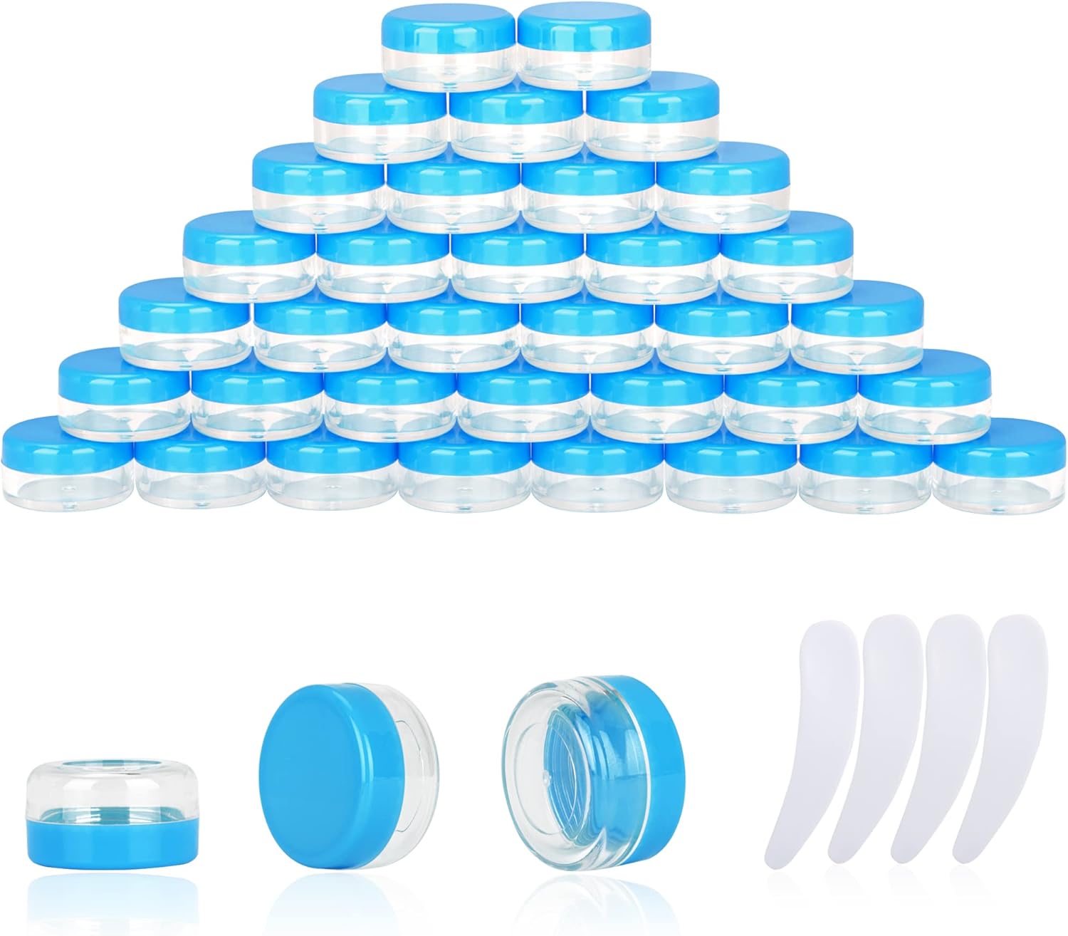 Amazon.com: 50PCS 10 Gram Sample Containers,10ml Empty Jars with Lids ...