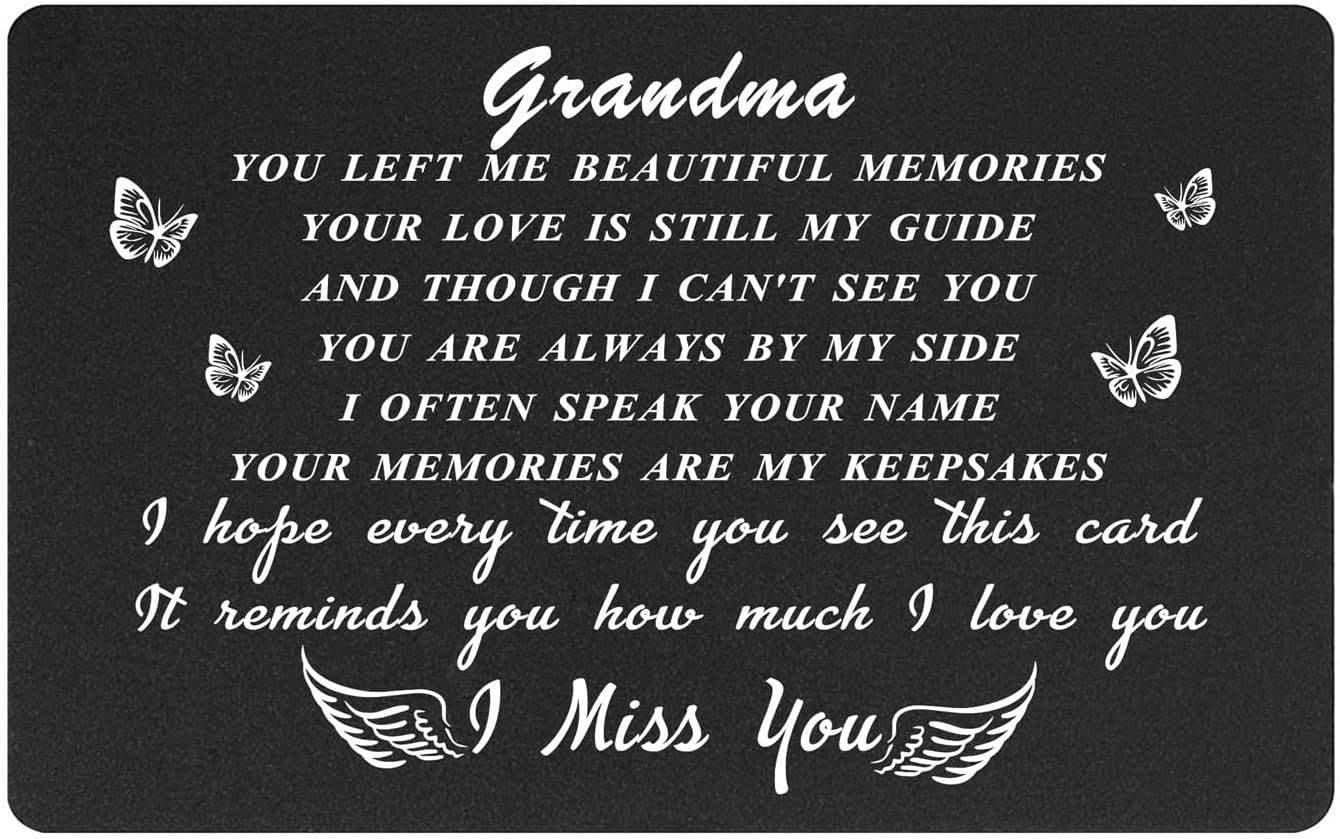 Amazon.com : Jzxwan Sympathy Cards Loss of Grandma, Bereavement Cards ...