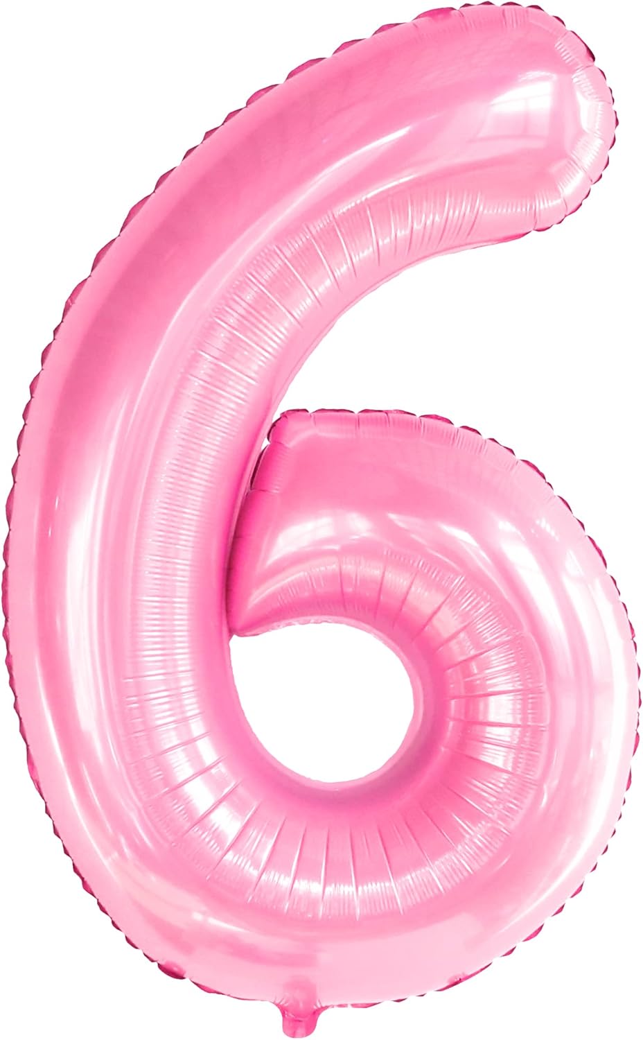 Amazon.com: KatchOn, Giant Light Pink Number 6 Balloon - 40 Inch ...