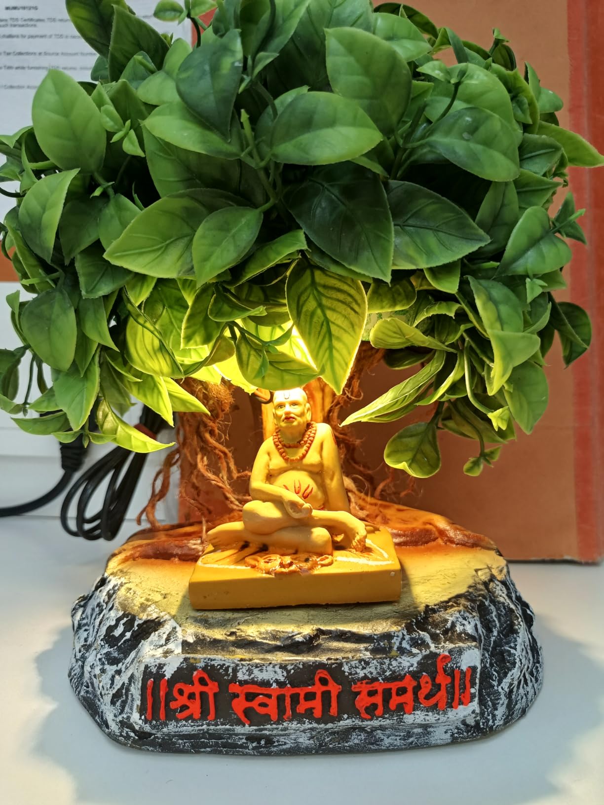 Buy The Leenatas Resin - Shri Swami Samarth Murti with Tree Multi ...