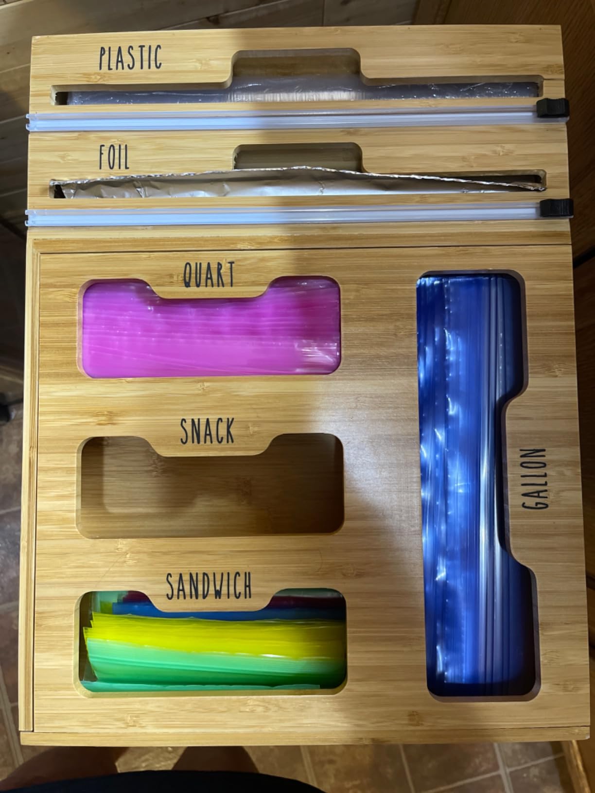 Amazon.com - The Skinny Home - Ziploc bag's, plastic and foil dispenser ...