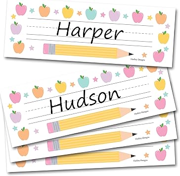 Amazon.com: Desk Name Tags for Classroom -36 Student Name Plates for ...