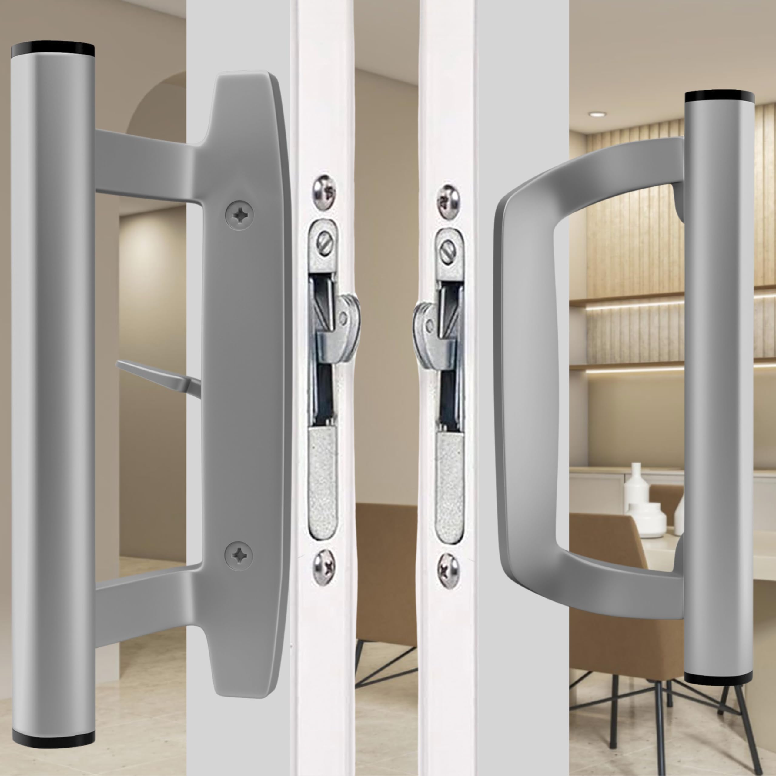 Amazon.com: T-HAKEN Sliding Glass Door Handle Set – Aluminum Handle ...