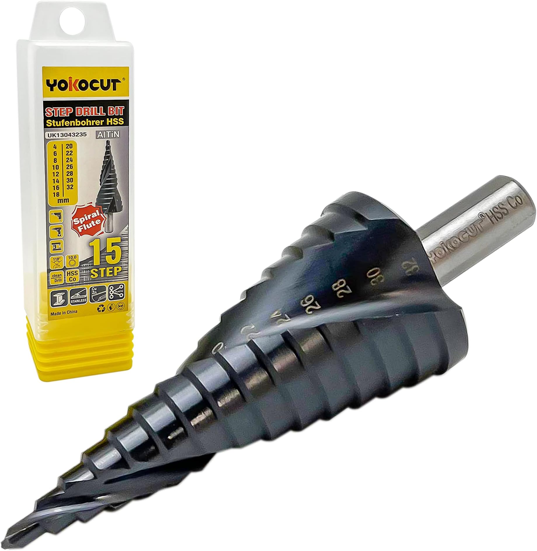 Professionelle HSS-Stufenbohrer im 3er-Set: 4-12mm/ 4-20mm/ 4-32 mm ...