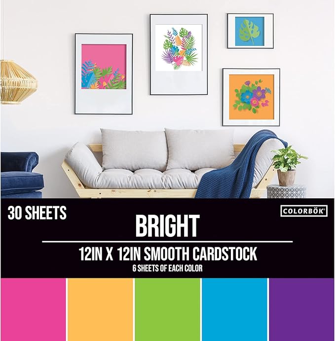 Amazon.com: ColorBok 61308C Smooth Cardstock Paper Pad Bright, 12" x 12"