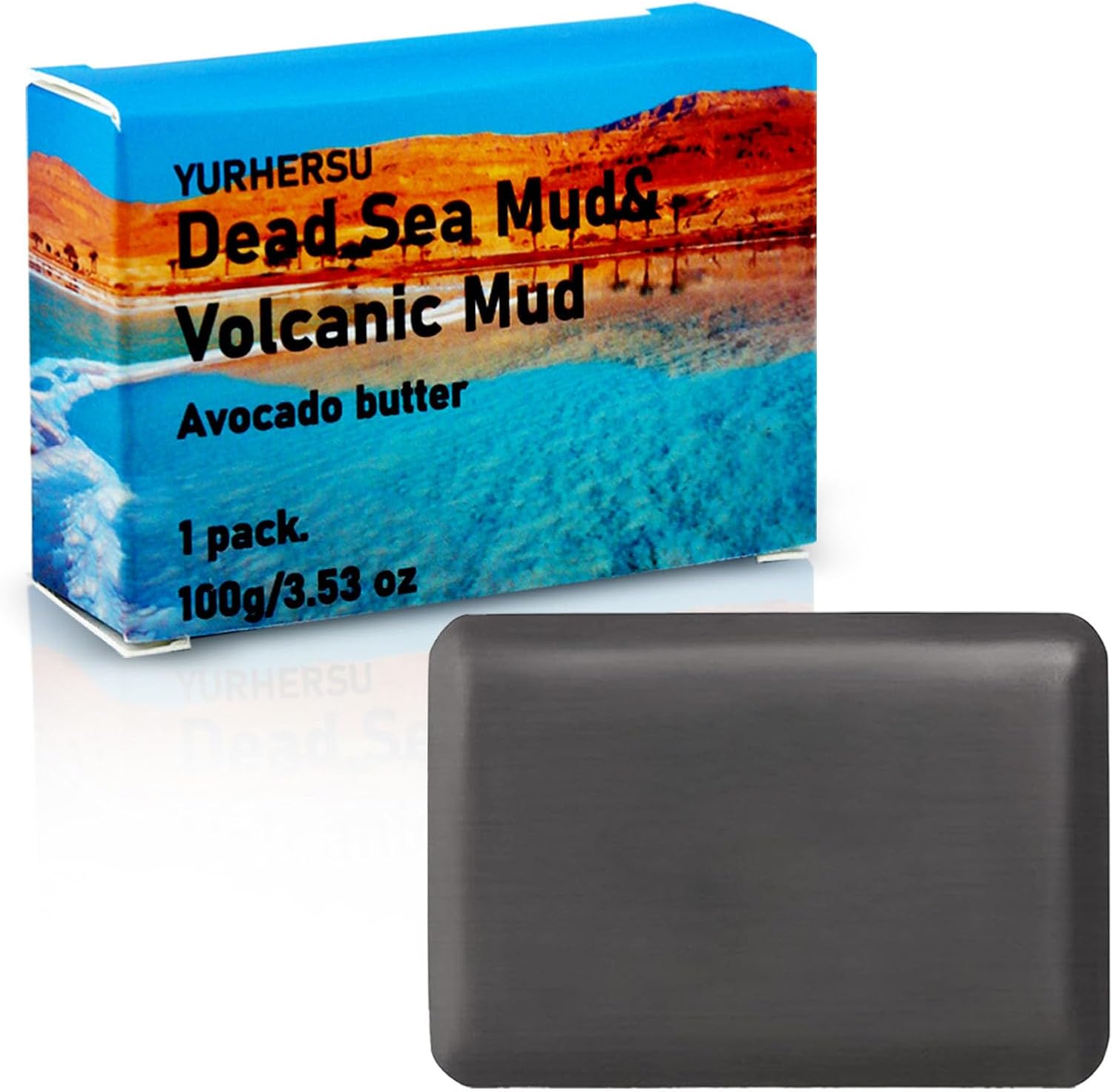 Dead Sea Mud & Volcanic Mud Soap Bar - Natural Handmade Soap Bar for ...