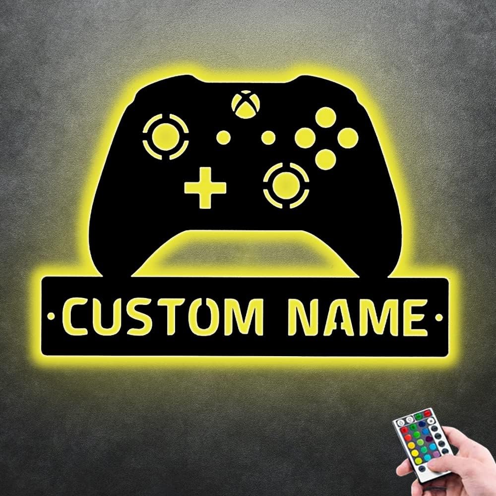 Moakcey Personalized Game Room Neon Sign Gamer Room Wall Lamp Gamer ...