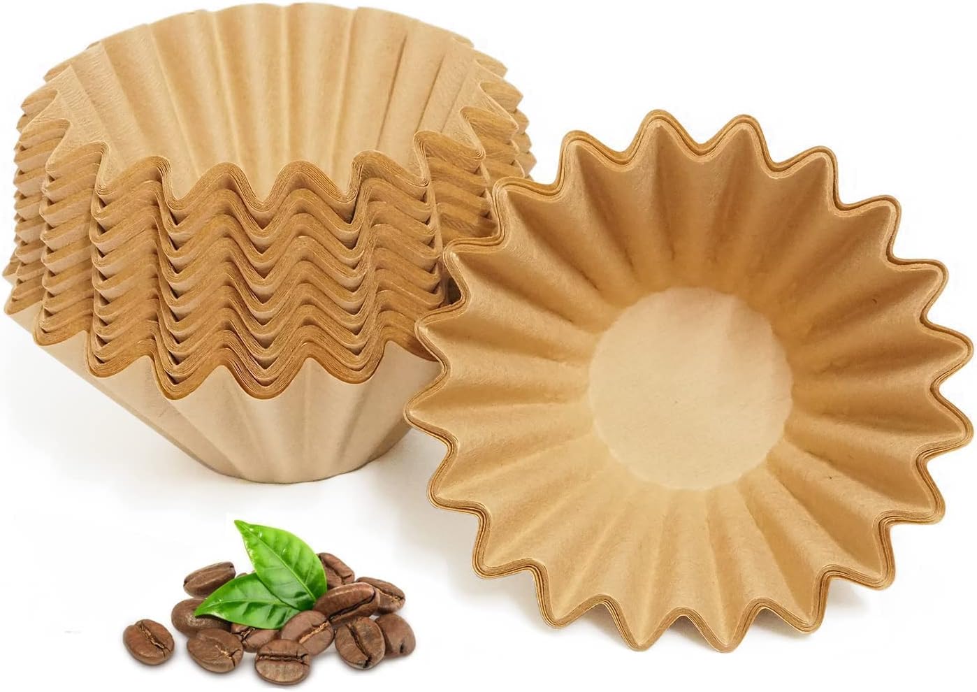 Amazon.com: Natural, Unbleached, Coffee Filters Biodegradable and ...